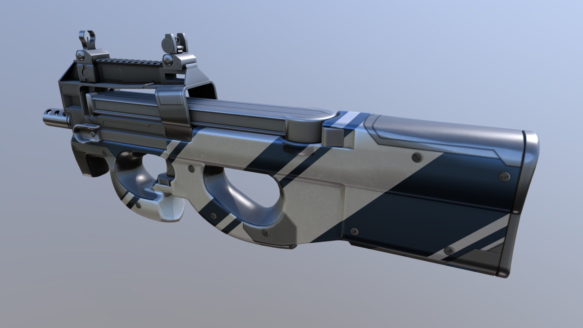 P90 | Galactica - 3D model by dC98 [a6c021a] - Sketchfab