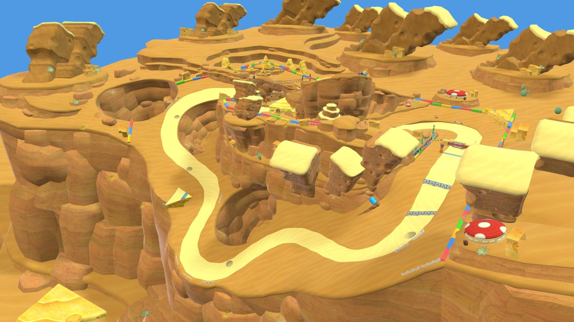 Wii U - Mario Kart 8 - GBA Cheese Land - Download Free 3D model by H ...