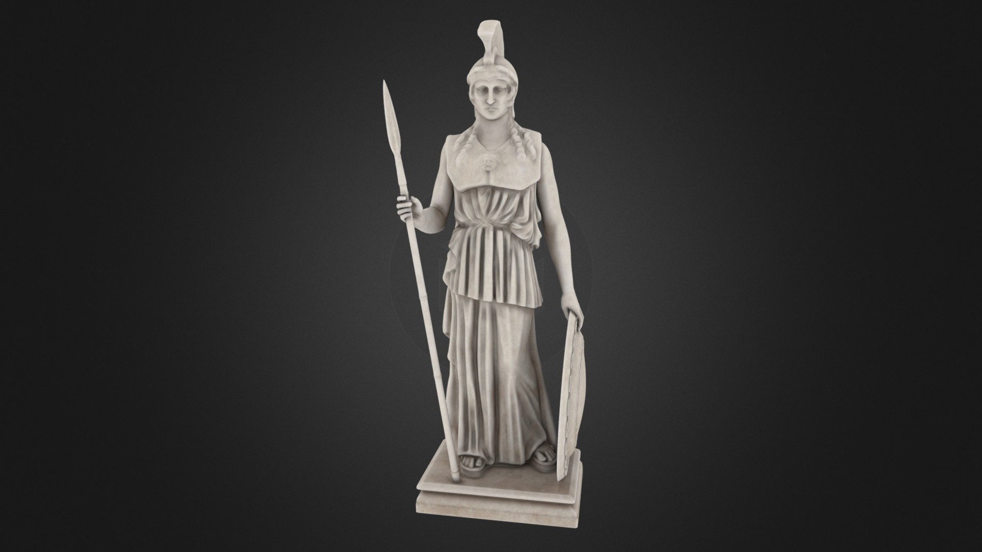 Roman Athena Statue - 3D model by Tornado_Studios [a6c3305] - Sketchfab