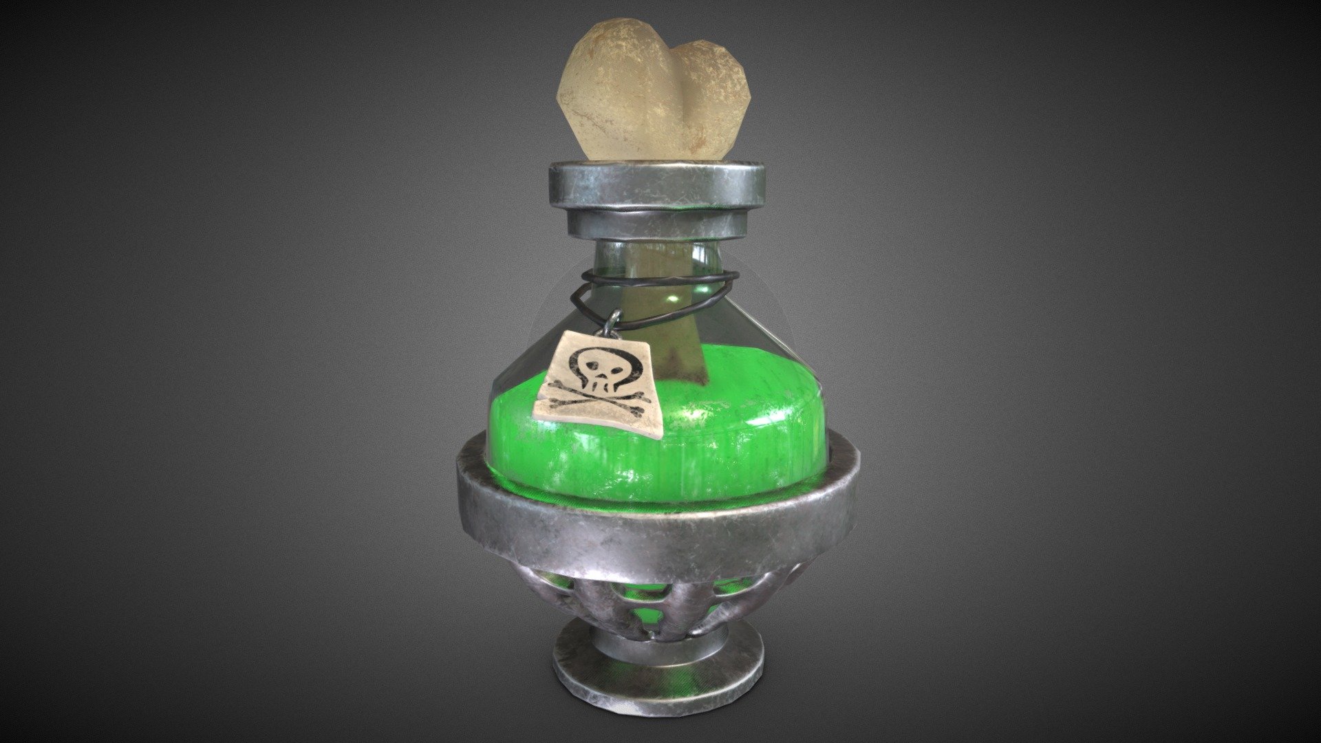 Poison Bottle - 3D model by kevquant [a6c43fe] - Sketchfab