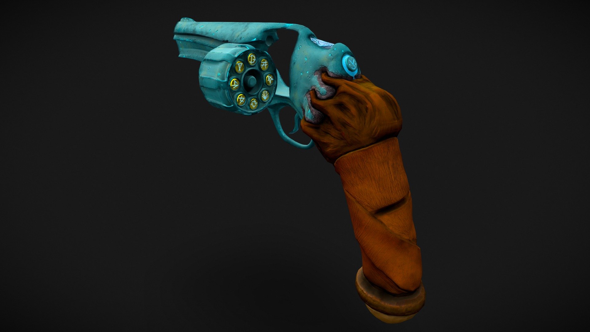 A revolver enhanced with magic - 3D model by Tricky NPC (@tricky.npc ...
