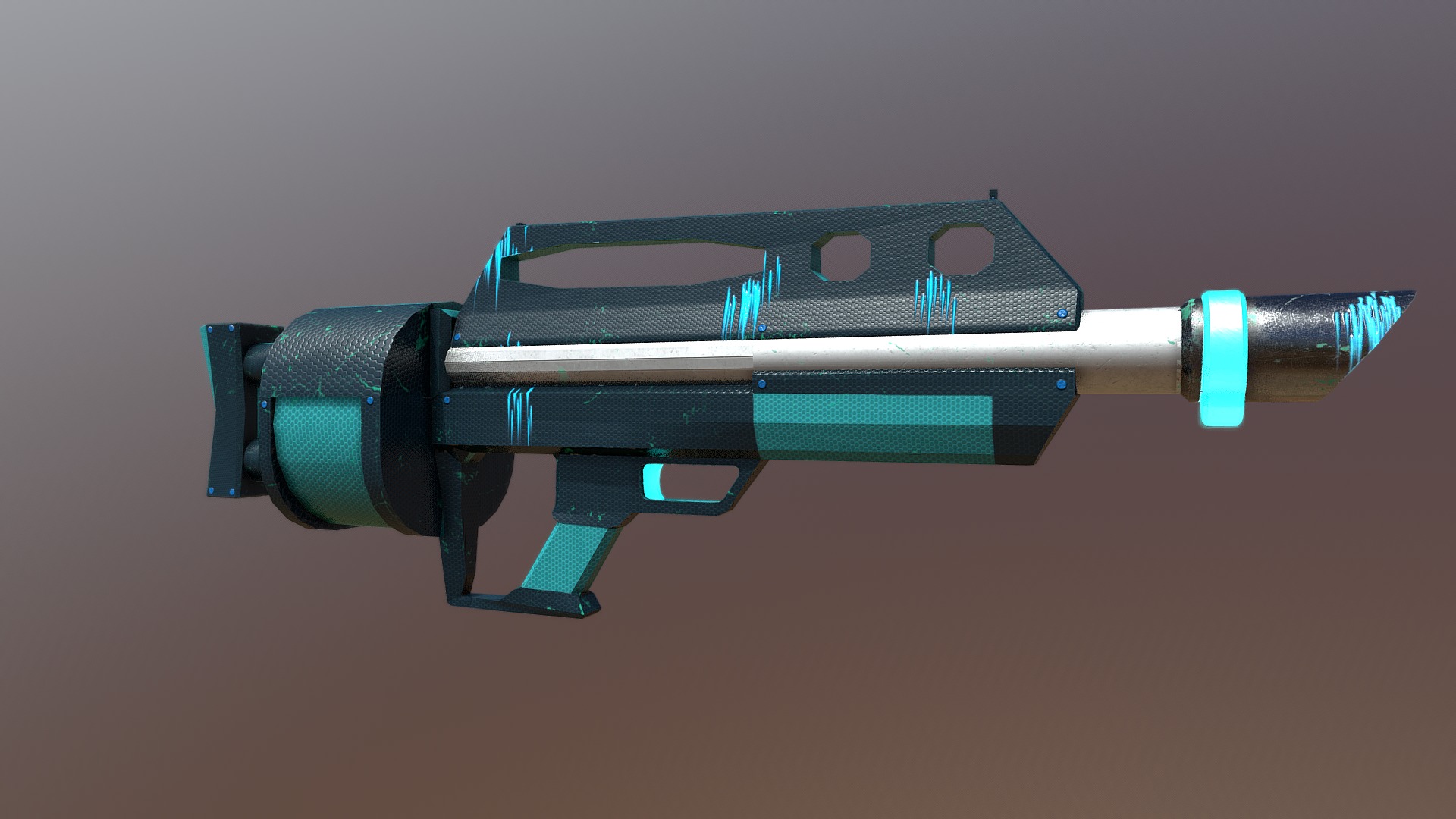 SunsOutGunsOut_Alien_Gun - 3D model by Chris Arthur (@Loblegonst ...