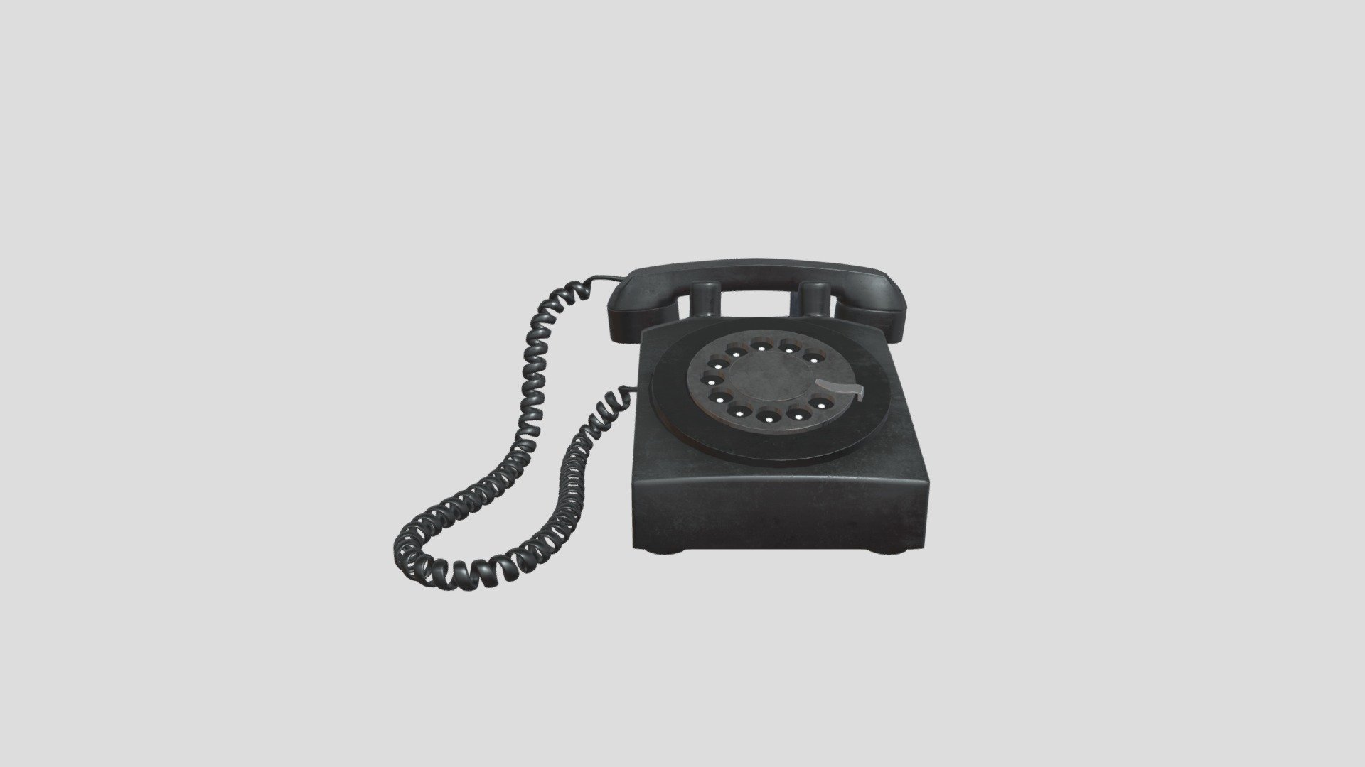 Rotary Phone (1) - 3D model by ccapaldo [a6c587c] - Sketchfab