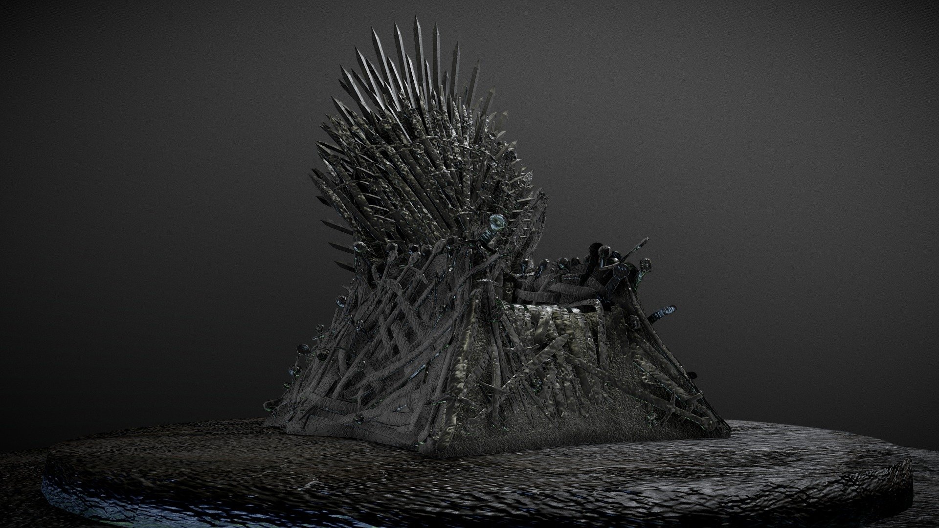 Iron Throne - 3D model by apebuild [a6c69da] - Sketchfab