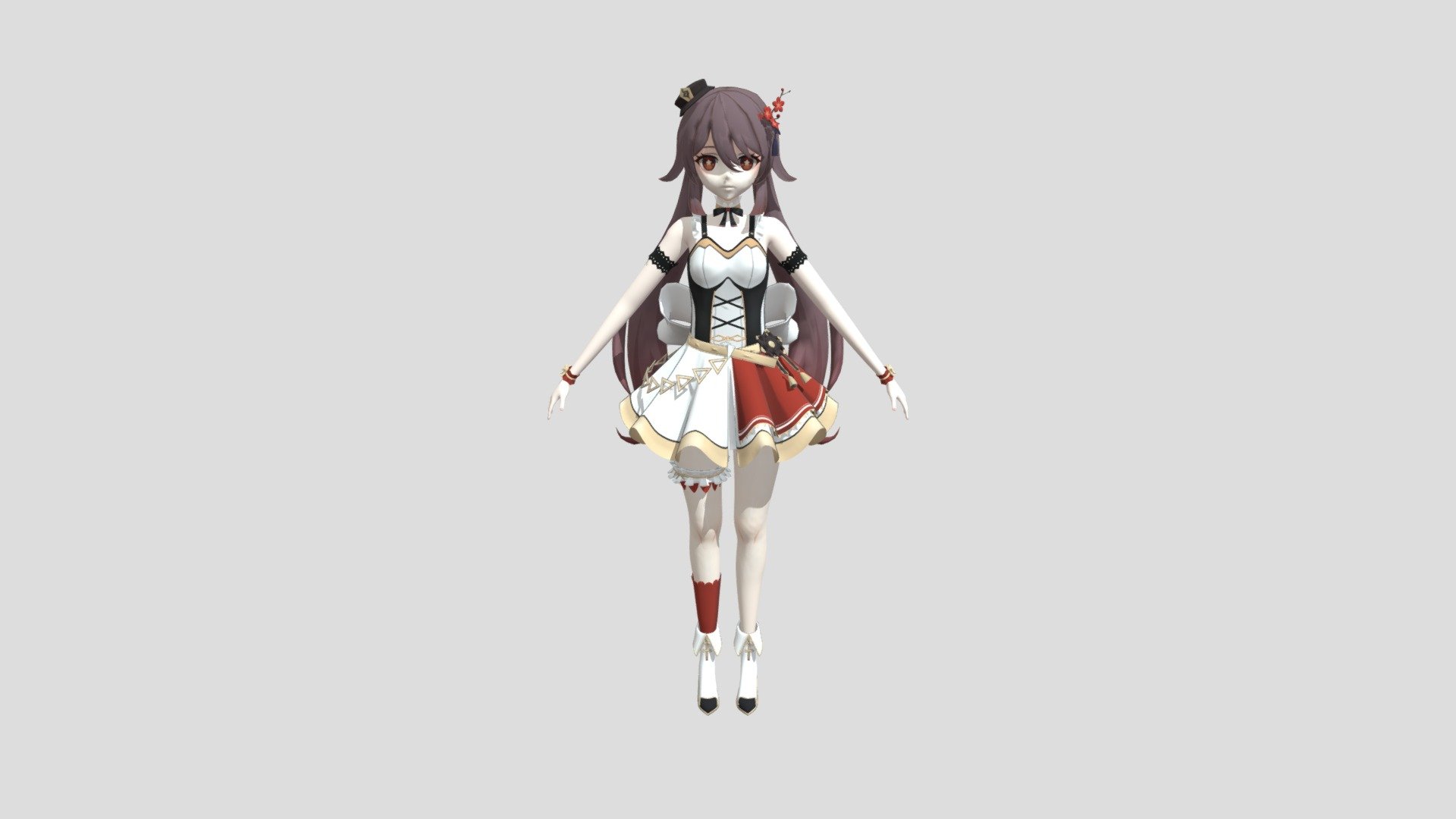 Fanart_hutao_in_idol_outfit_genshin_impact - 3D model by yunokmi ...