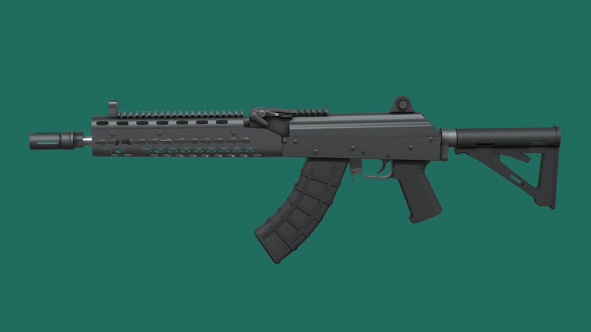 Krebs AK47 AC-15 · 7.62×39 caliber · 14.5″ - 3D model by momsboxtv ...