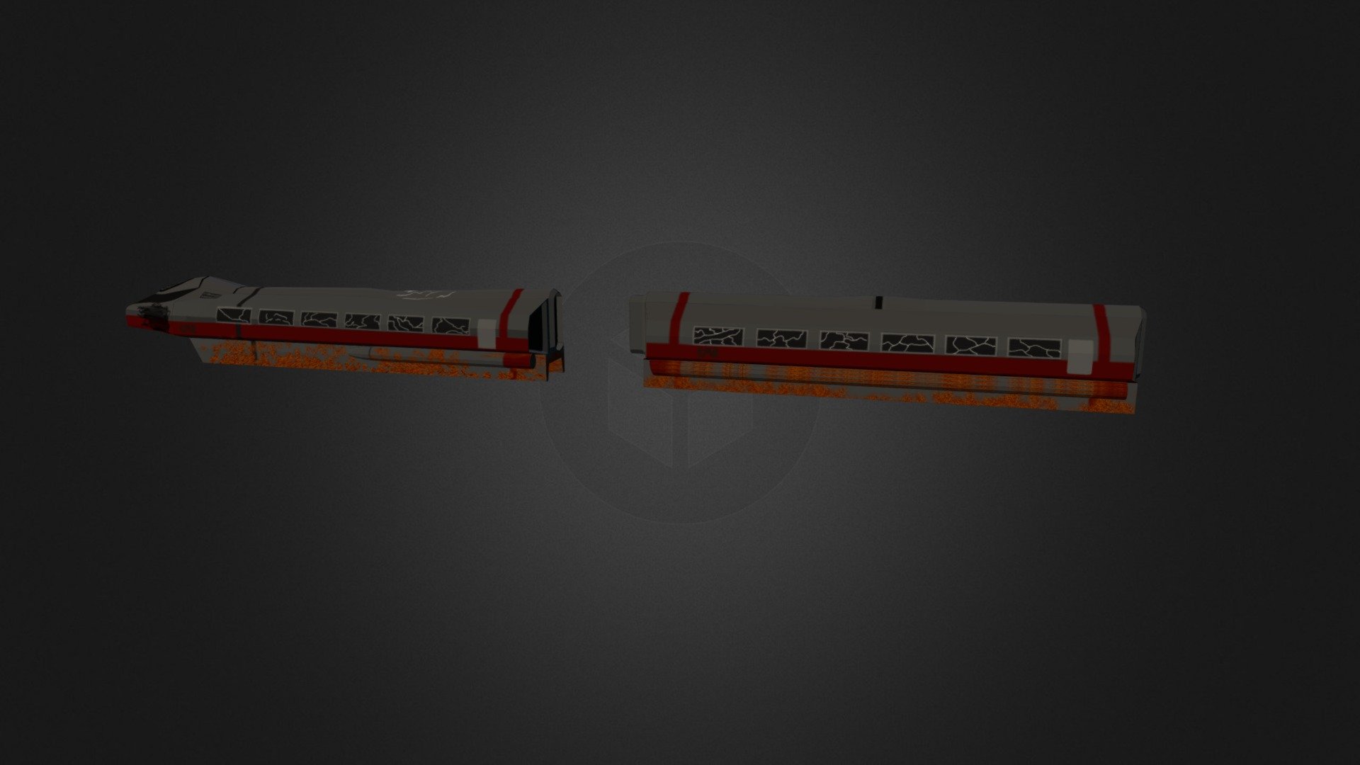Fallout 3 - Cmr Monorail - Damaged - Download Free 3D model by Steven B ...
