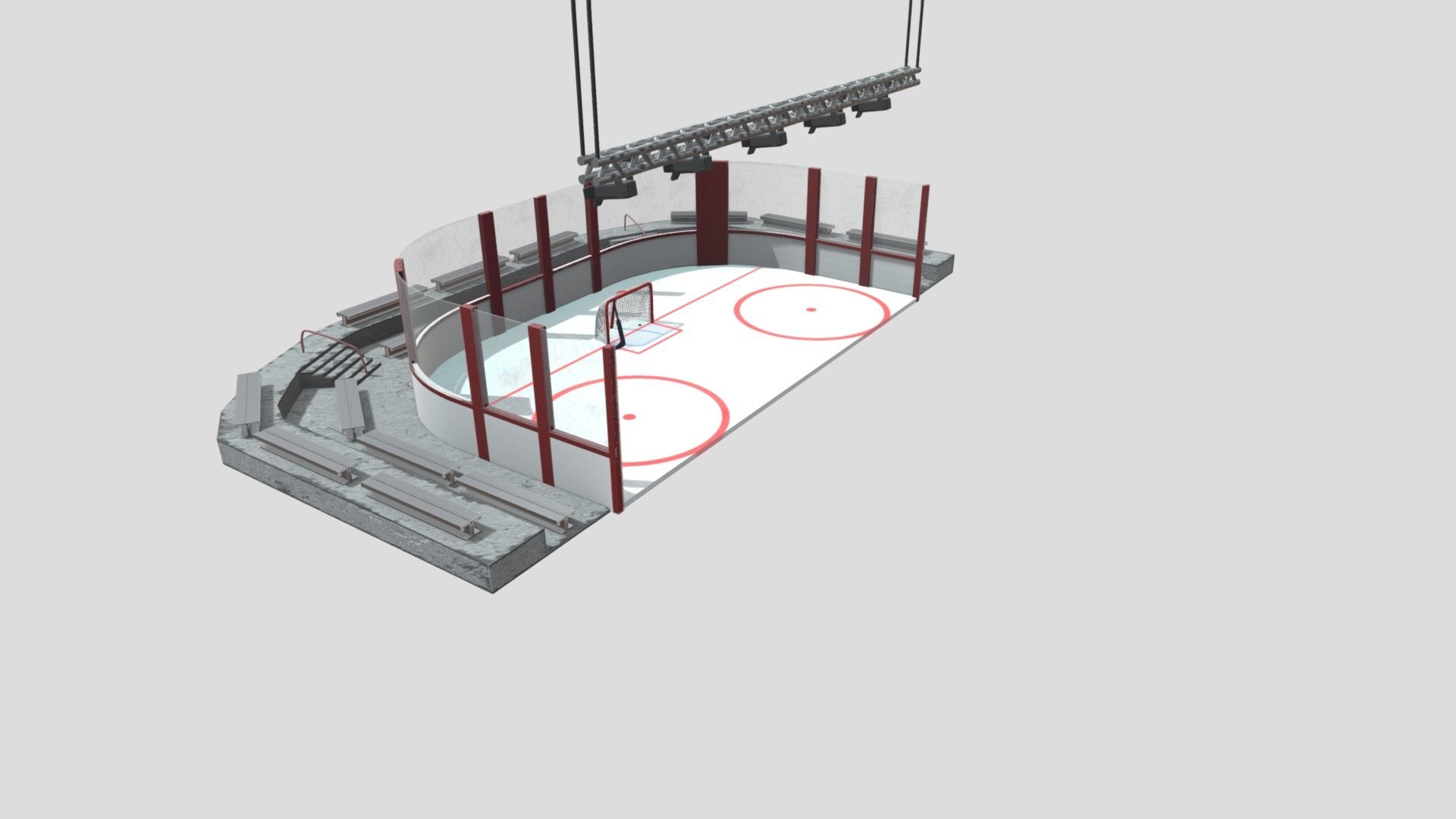Hockey Rink - 3D model by ZBillle [a6cbfbc] - Sketchfab