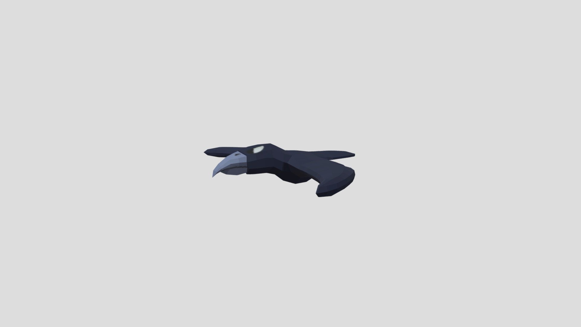 Cartoon Crow - 3D model by raiariitai [a6cc479] - Sketchfab