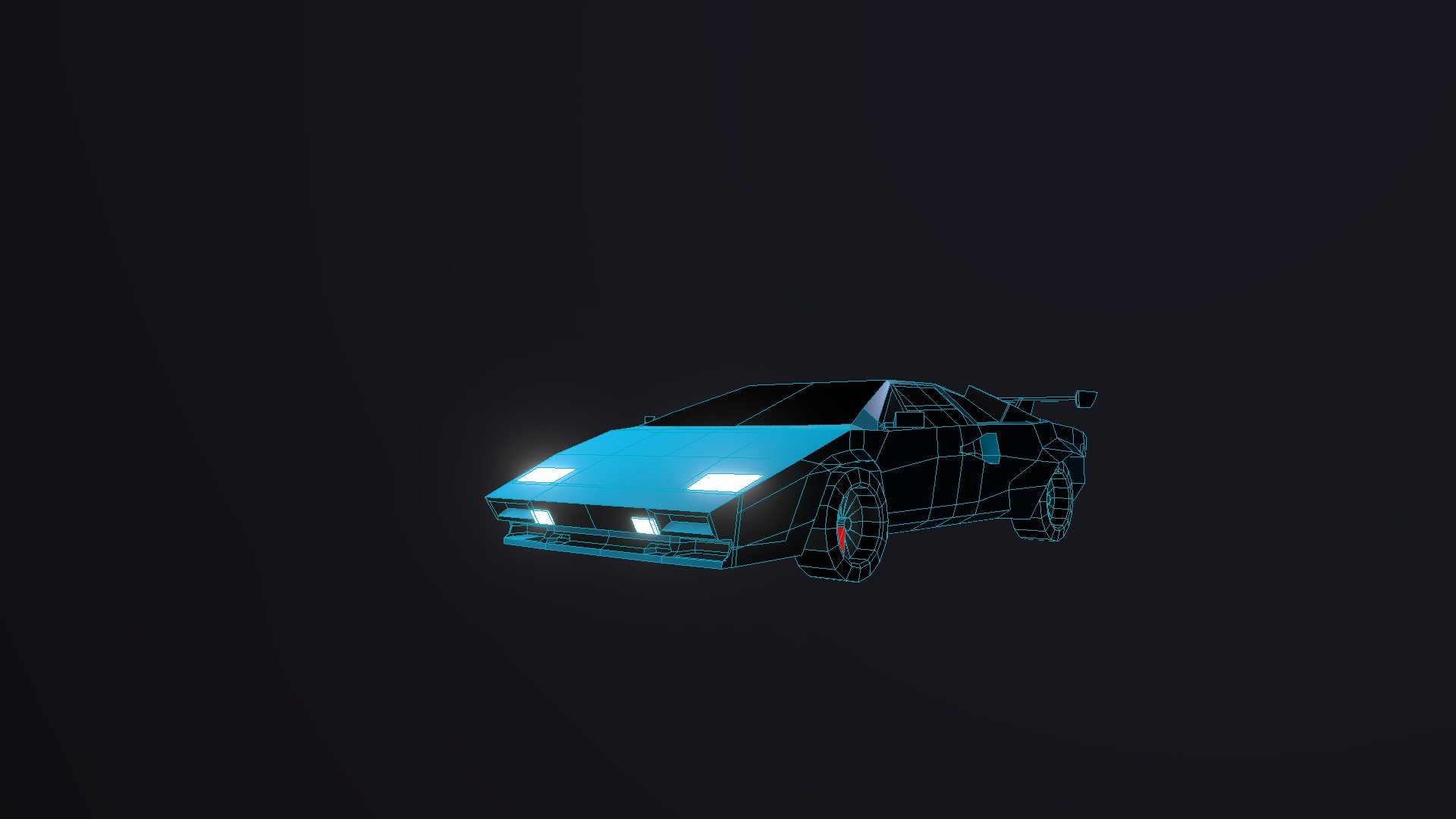 Lamborghini Countach Low Poly - 3D model by trokia [a6cd4ad] - Sketchfab