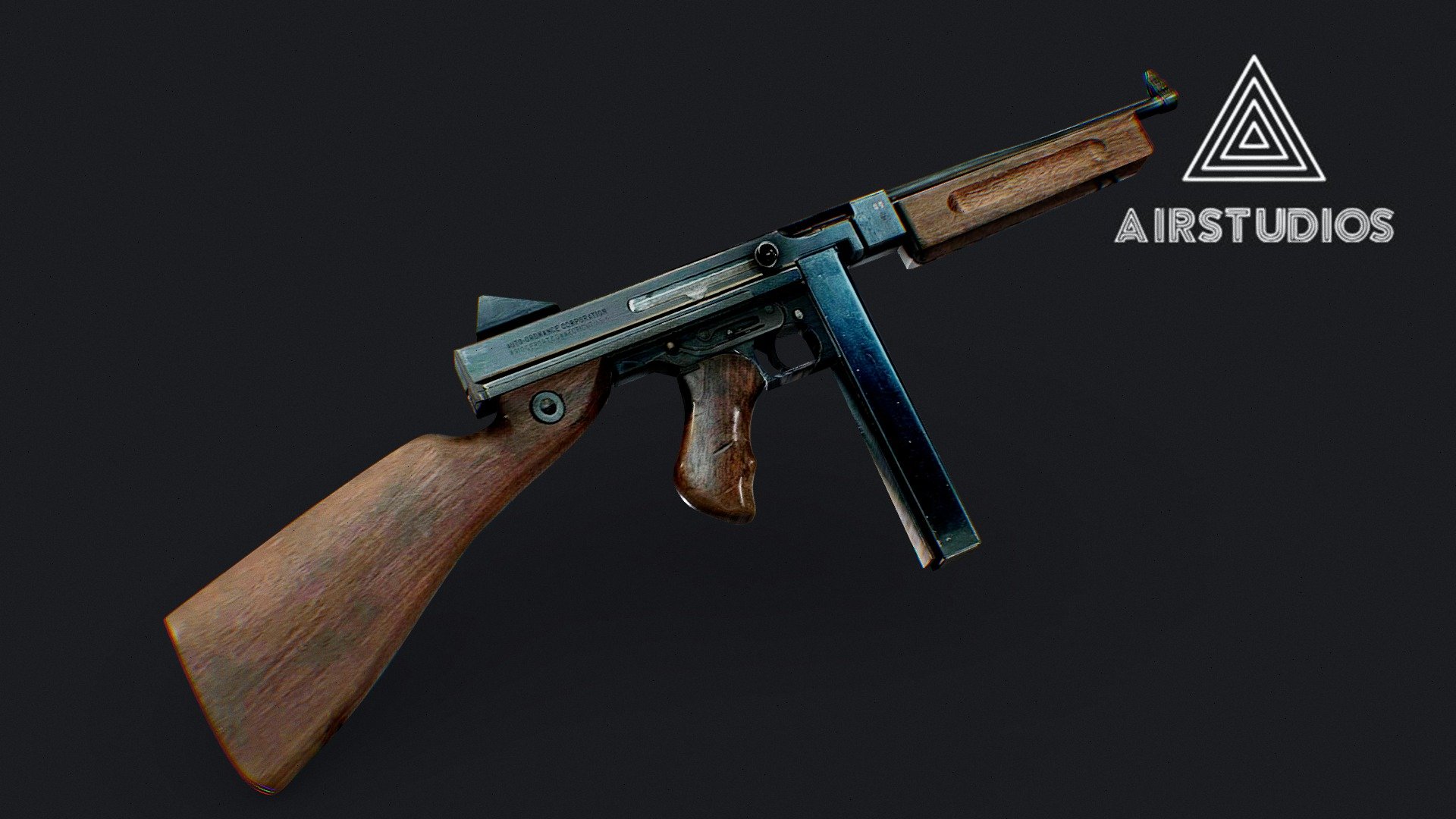 World War 2 Thompson Gun - Buy Royalty Free 3D model by AirStudios ...