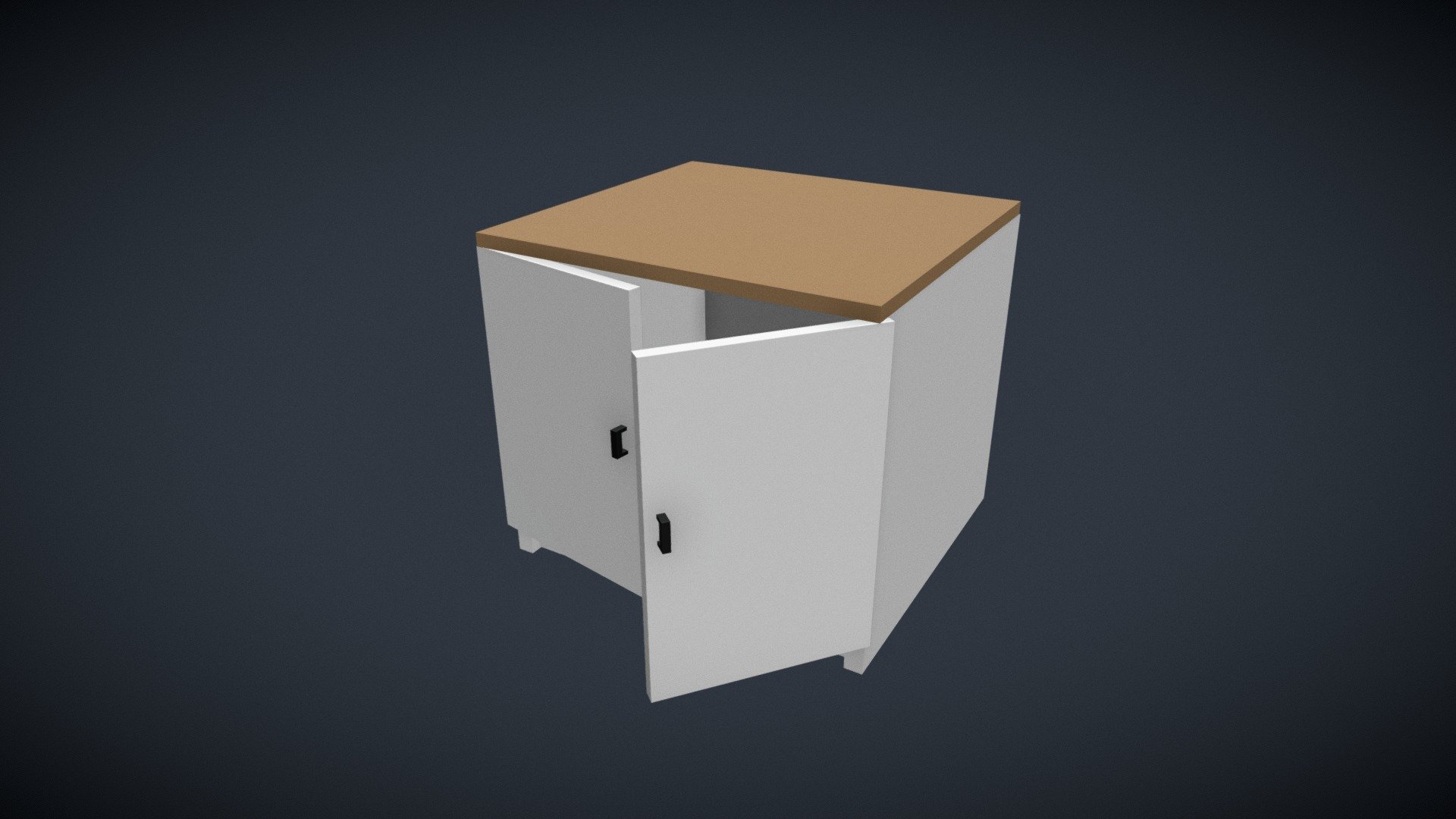 Low Poly - Base Cabinet 01 - 3D model by Patryk.k [a6d37b7] - Sketchfab
