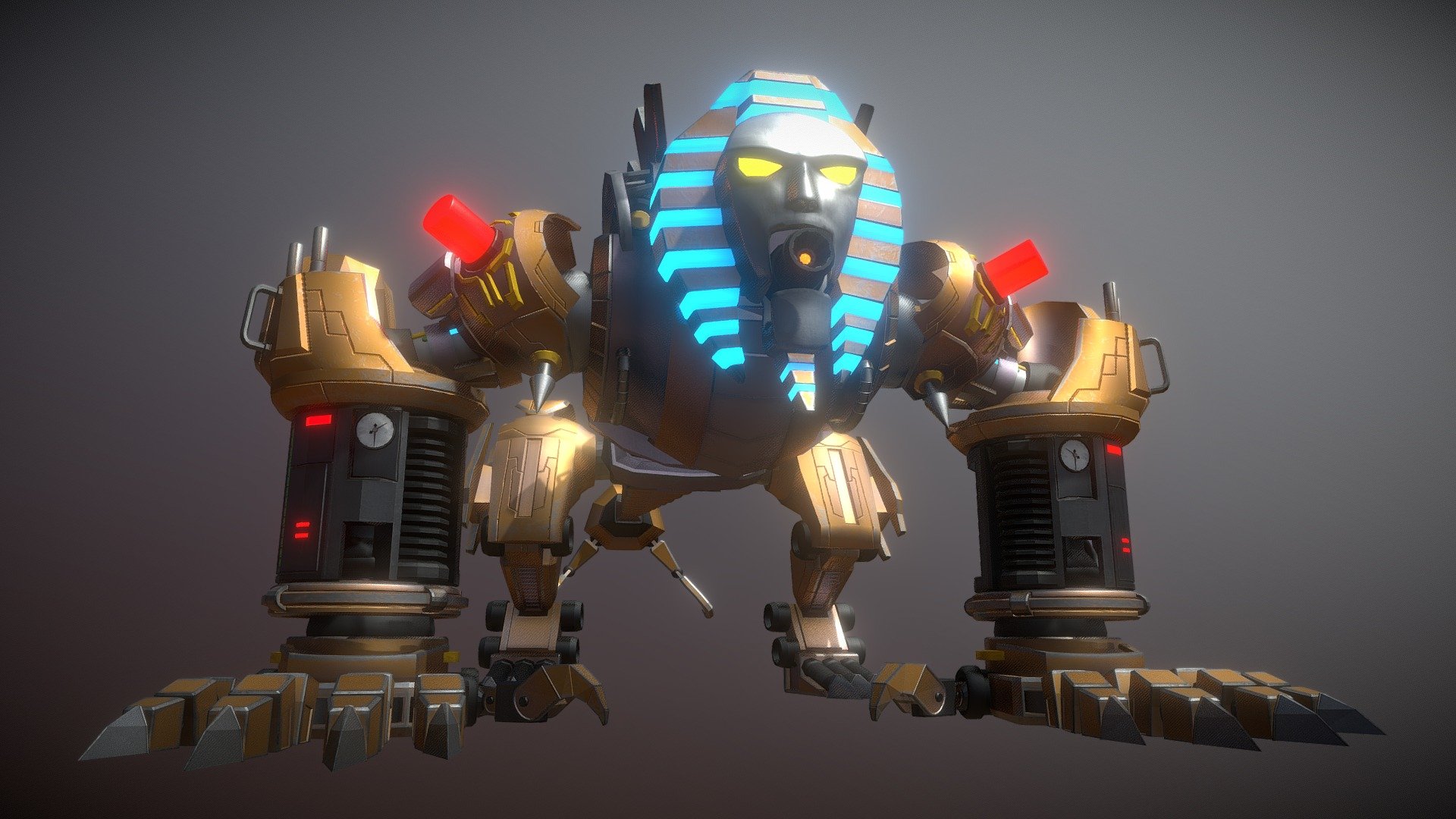 22-10-19 Police Sphinx - 3D model by vuikian2001 [a6d3f85] - Sketchfab