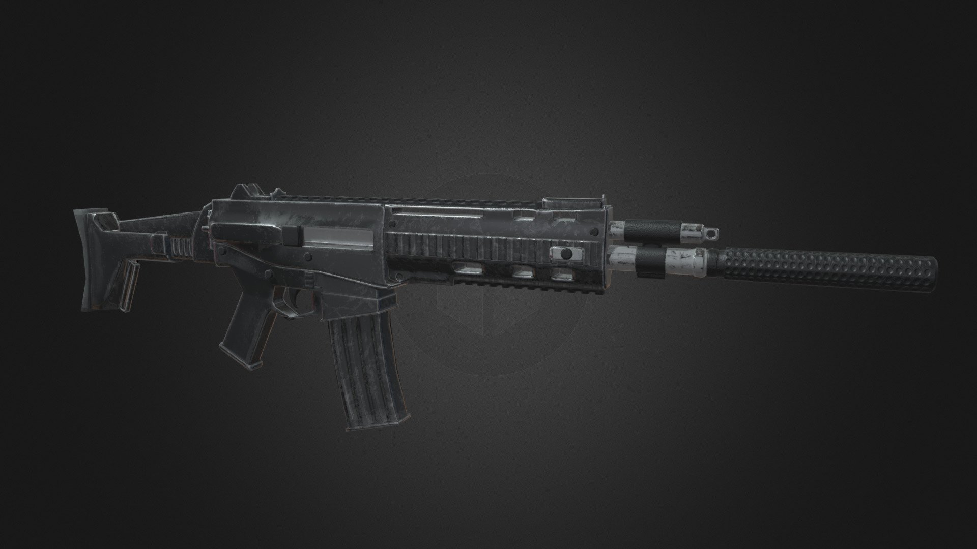 battle rifle model - Download Free 3D model by leoxx300 [a6d461f ...