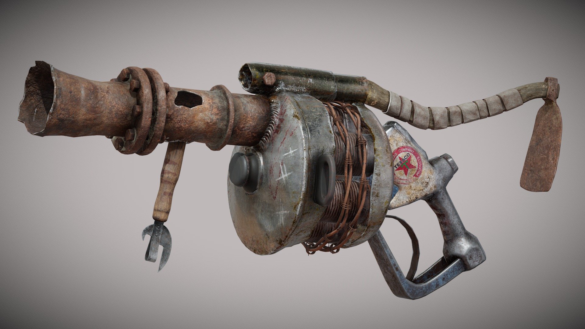 Post-Apocalyptic Grenade Launcher| Ol' Loudmouth - Download Free 3D ...