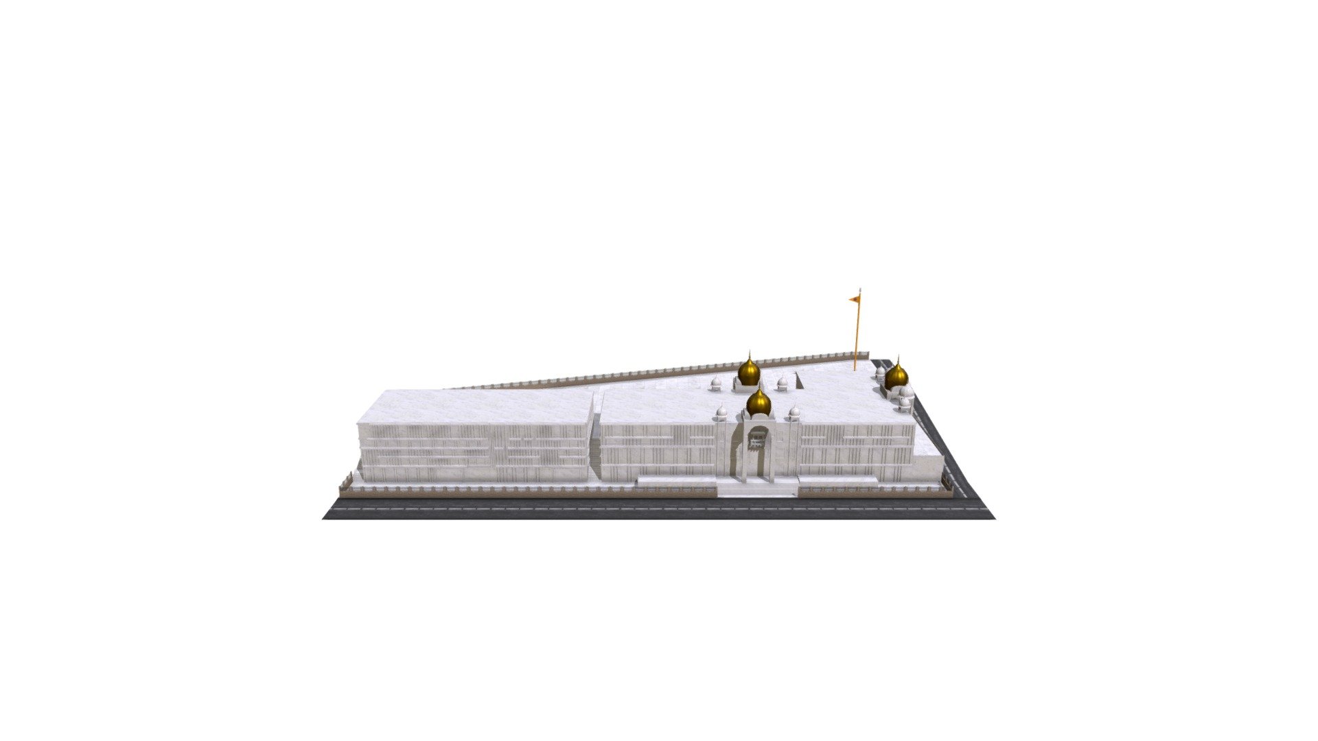 Gurdwara Sri Guru Singh Sabha - 3D model by examwizz [a6d8cd5] - Sketchfab