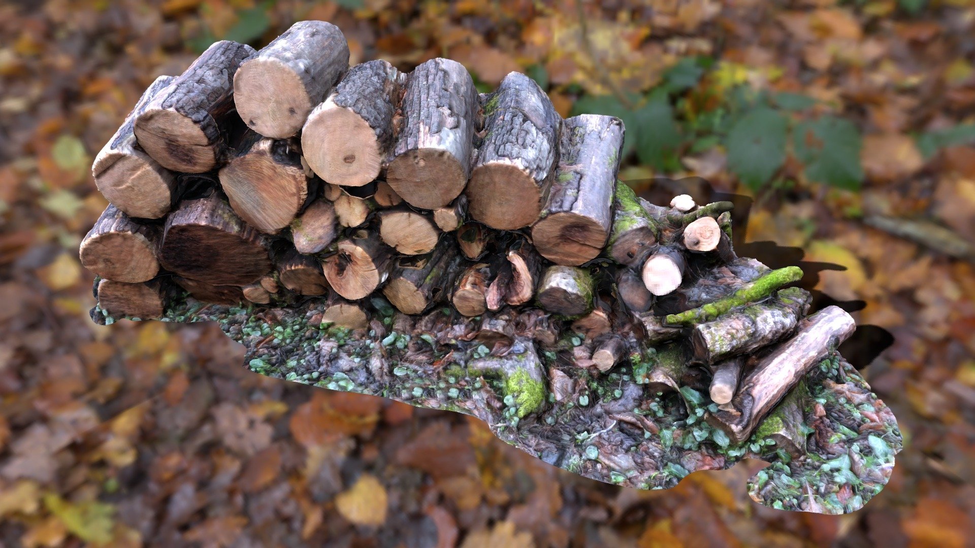 N018 Wood Logs - Free version - Download Free 3D model by bimage ...