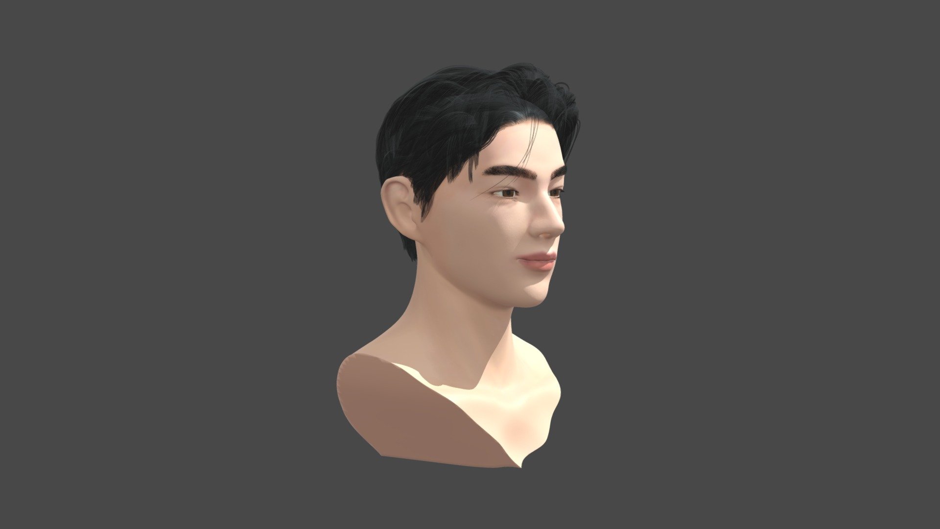 3D model Korean face | Asian Face - 3D model by mochsopiyullahsem5 ...