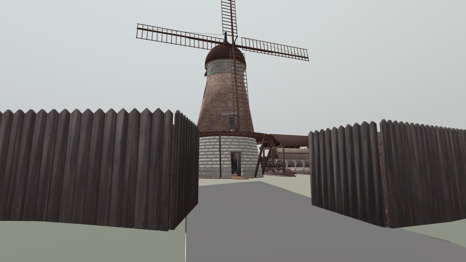 The Old Windmill Reconstruction 1840 - 3D model by kellygreenop ...