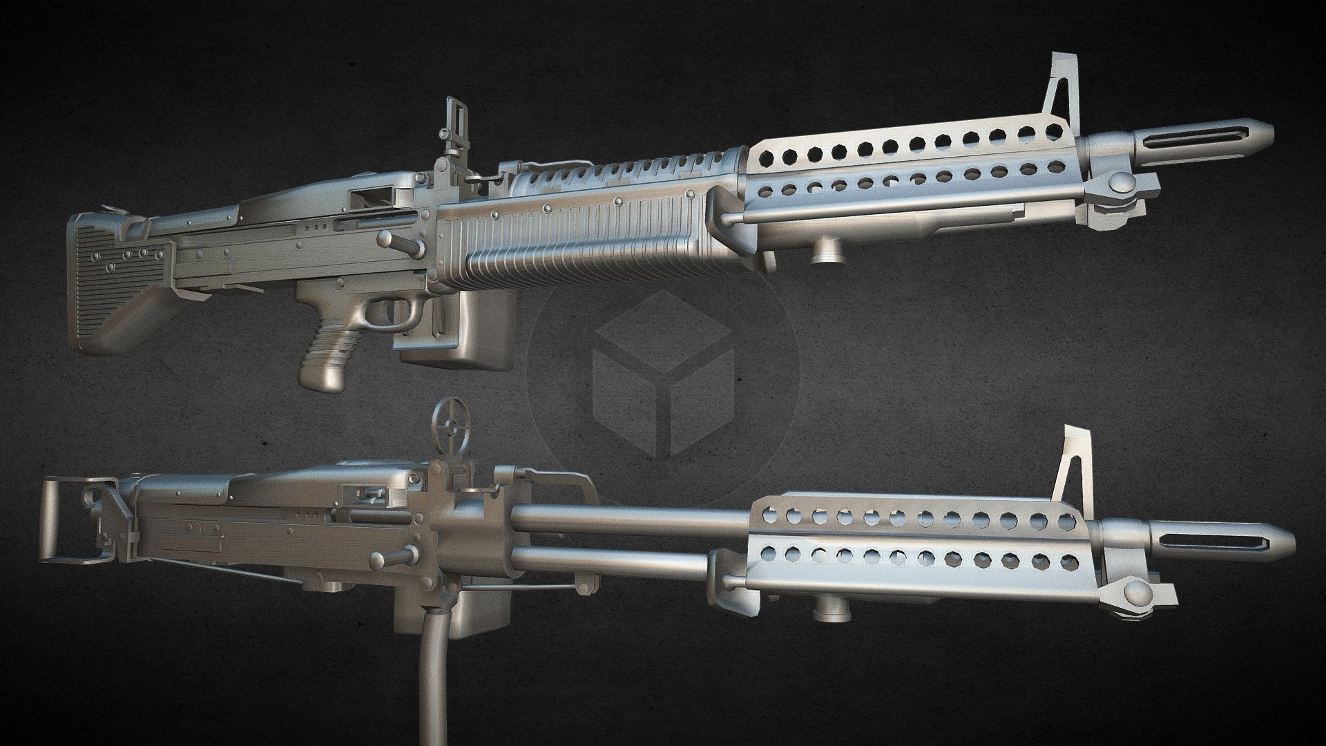 M60 Machine Gun - 3D model by Dekota (@JebusModels) [a6dccd2] - Sketchfab