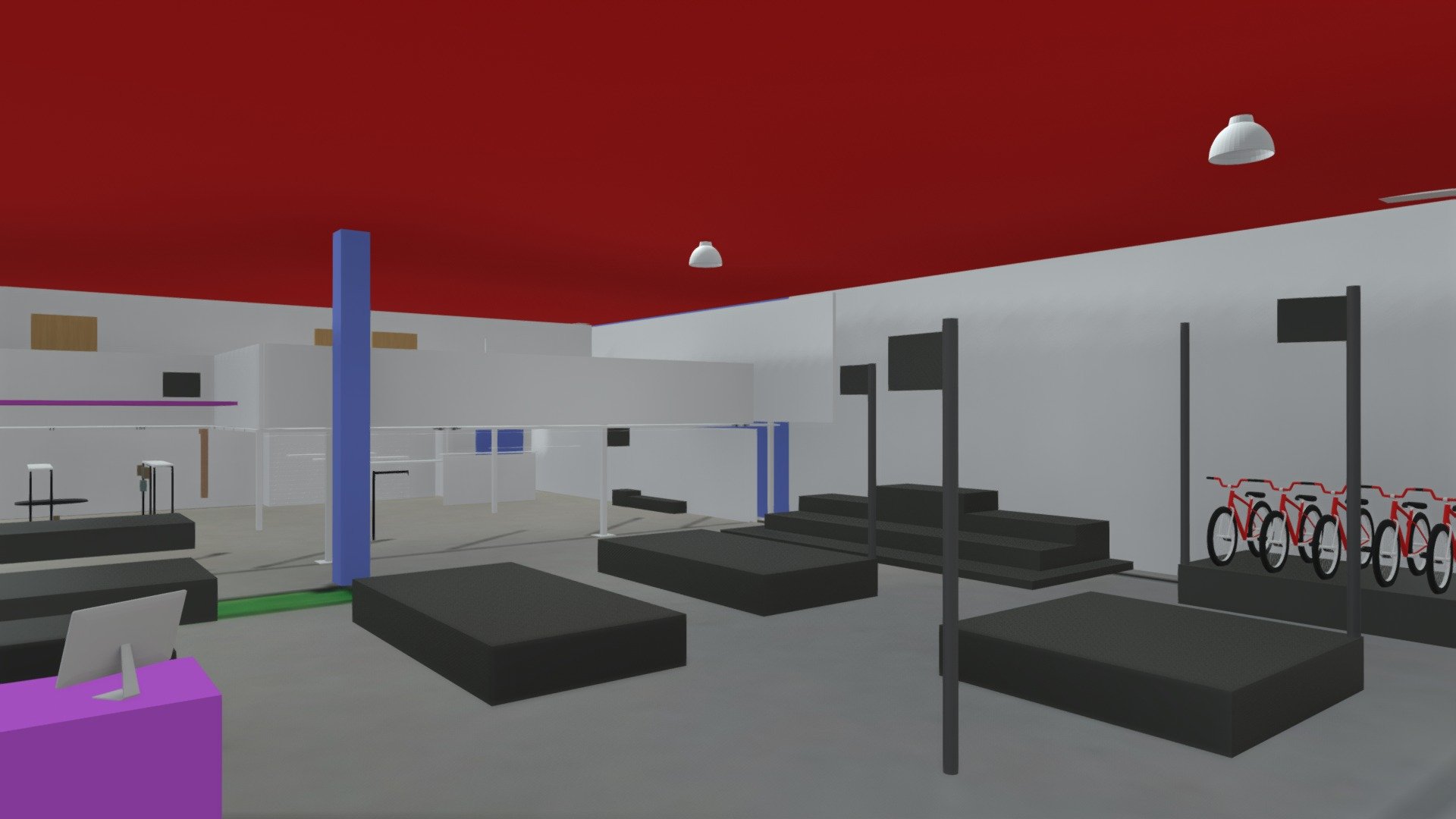 BIKE SHOP ROUGH LAYOUT - 3D model by Interactive 3D Data ...
