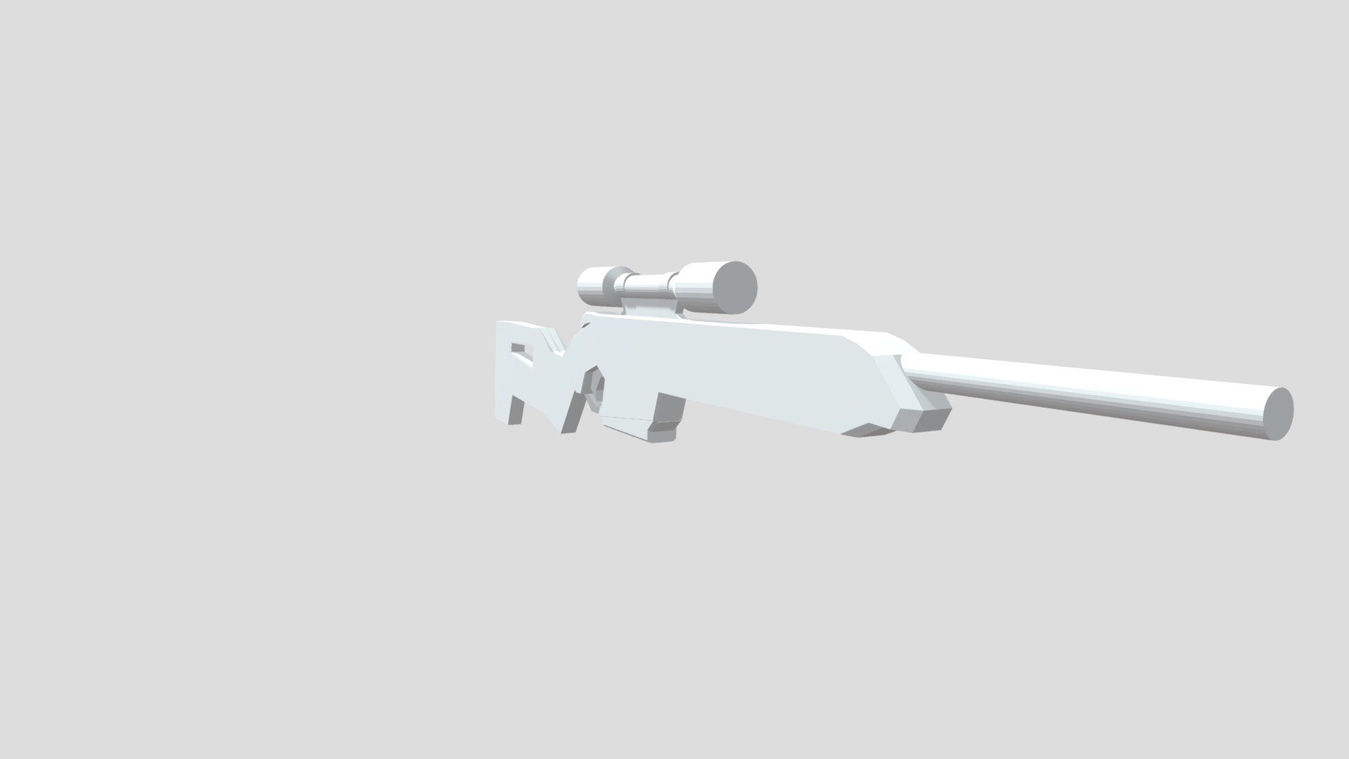 Schmidt Scout Rifle - 3D Model for Games - Download Free 3D model by ...