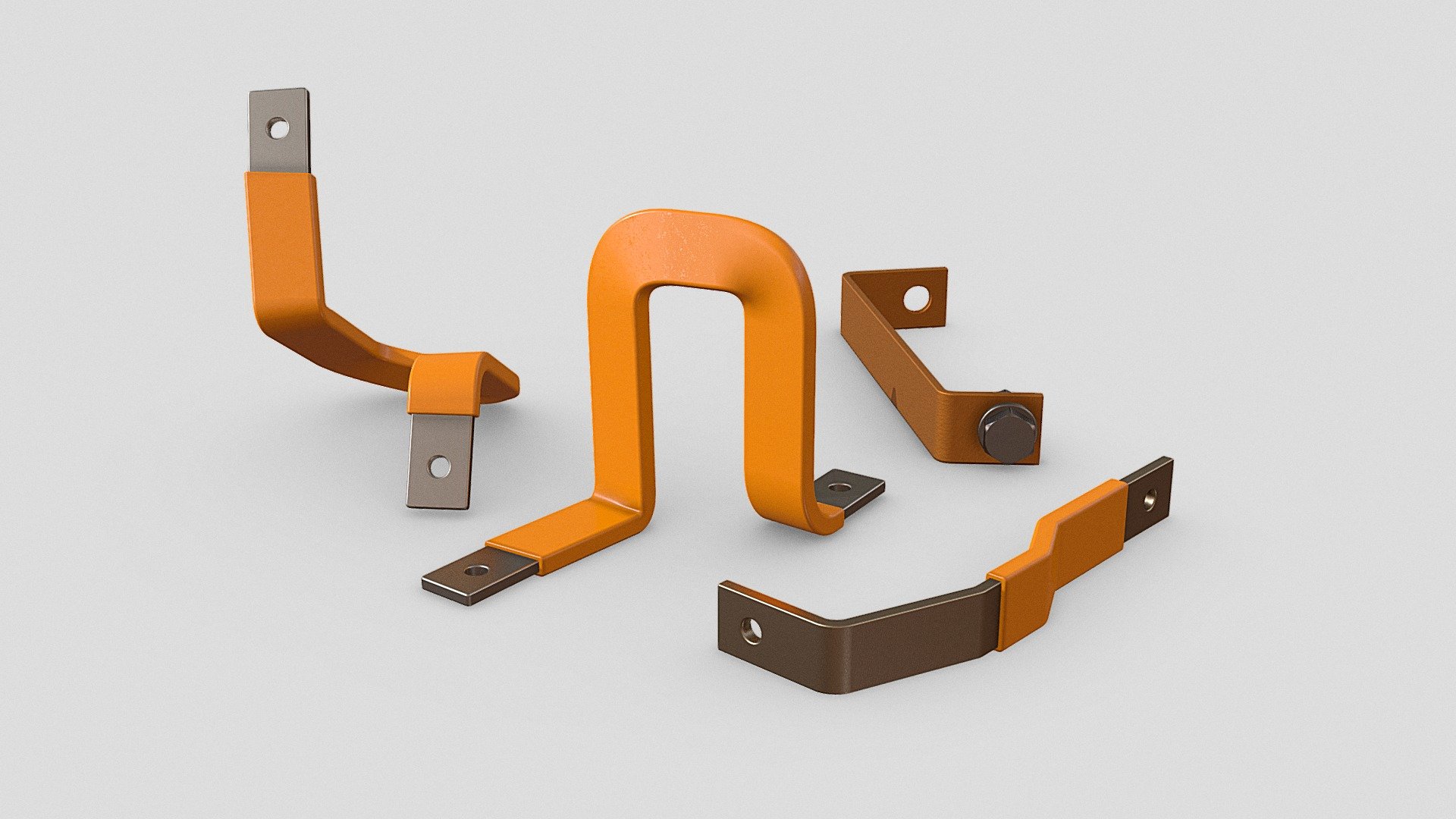 28_3Phase Busbar - 3D model by illunex [a6de4f6] - Sketchfab