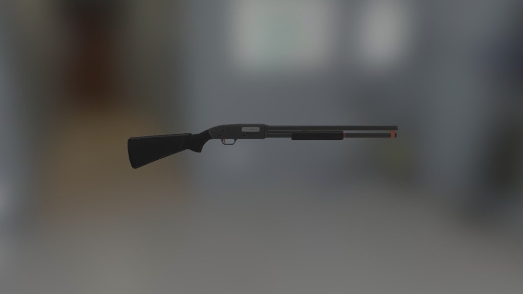 Shotgun - low polygon - 3D model by Kaur Põldmaa (@kaurpoldmaa ...
