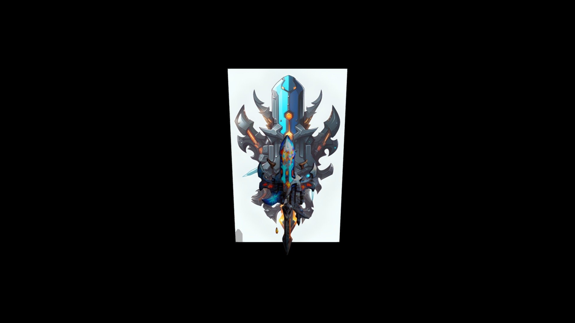 Futuristic Sword with Armor A futuristic swor - Download Free 3D model ...