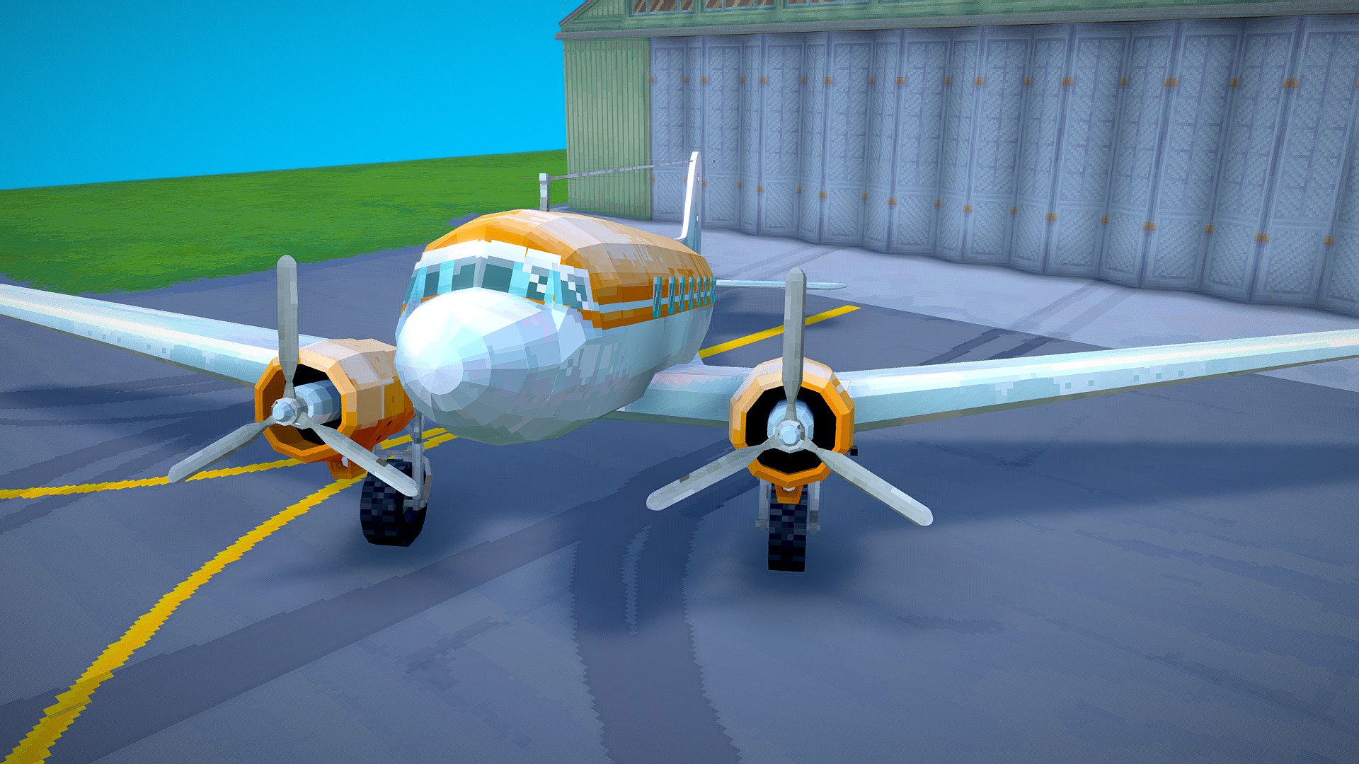 Douglas DC-3 - 3D model by ultimatech [a6dee61] - Sketchfab