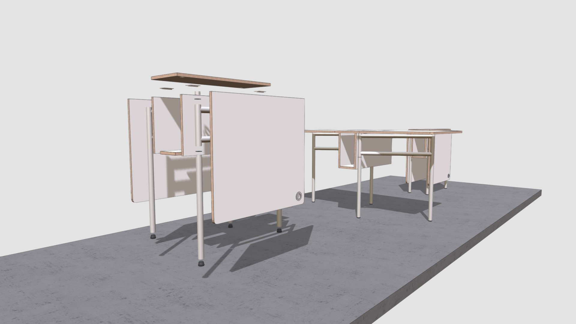 FX25_BDTU Folding Table - 3D model by stykka.com [a6df374] - Sketchfab