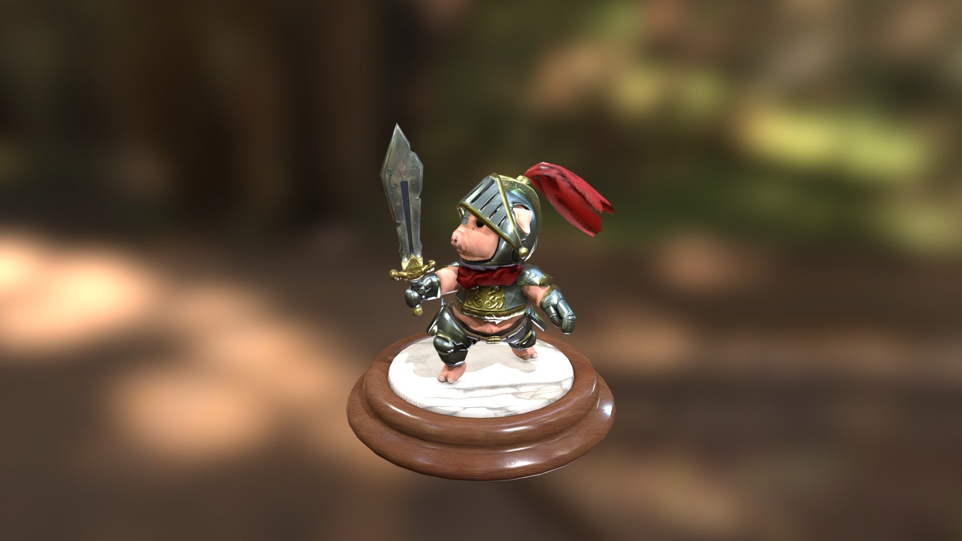 Marcel the knight - 3D model by BozzArt [a6e2d19] - Sketchfab