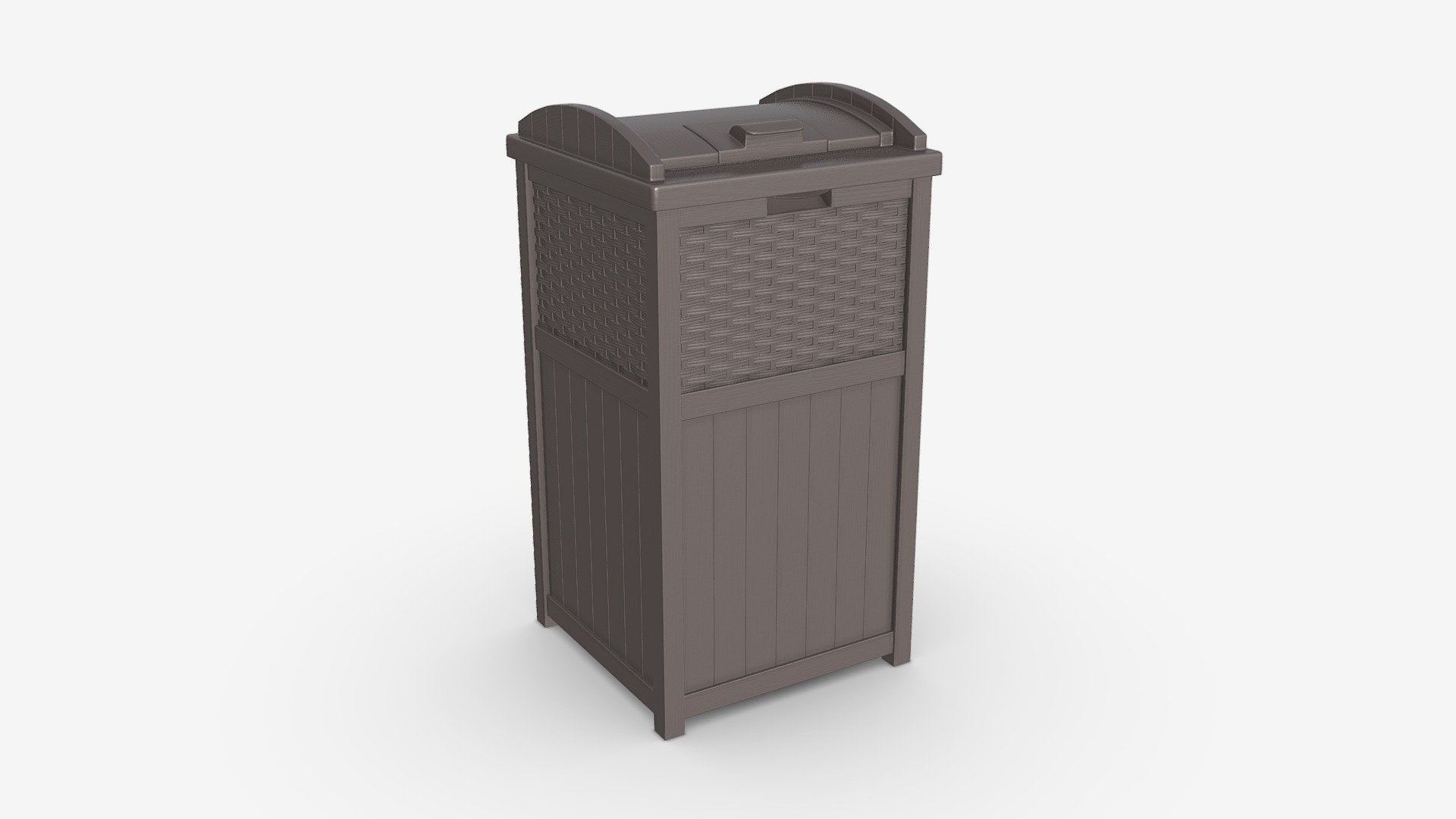 Outdoor trash can - Buy Royalty Free 3D model by HQ3DMOD (@AivisAstics ...