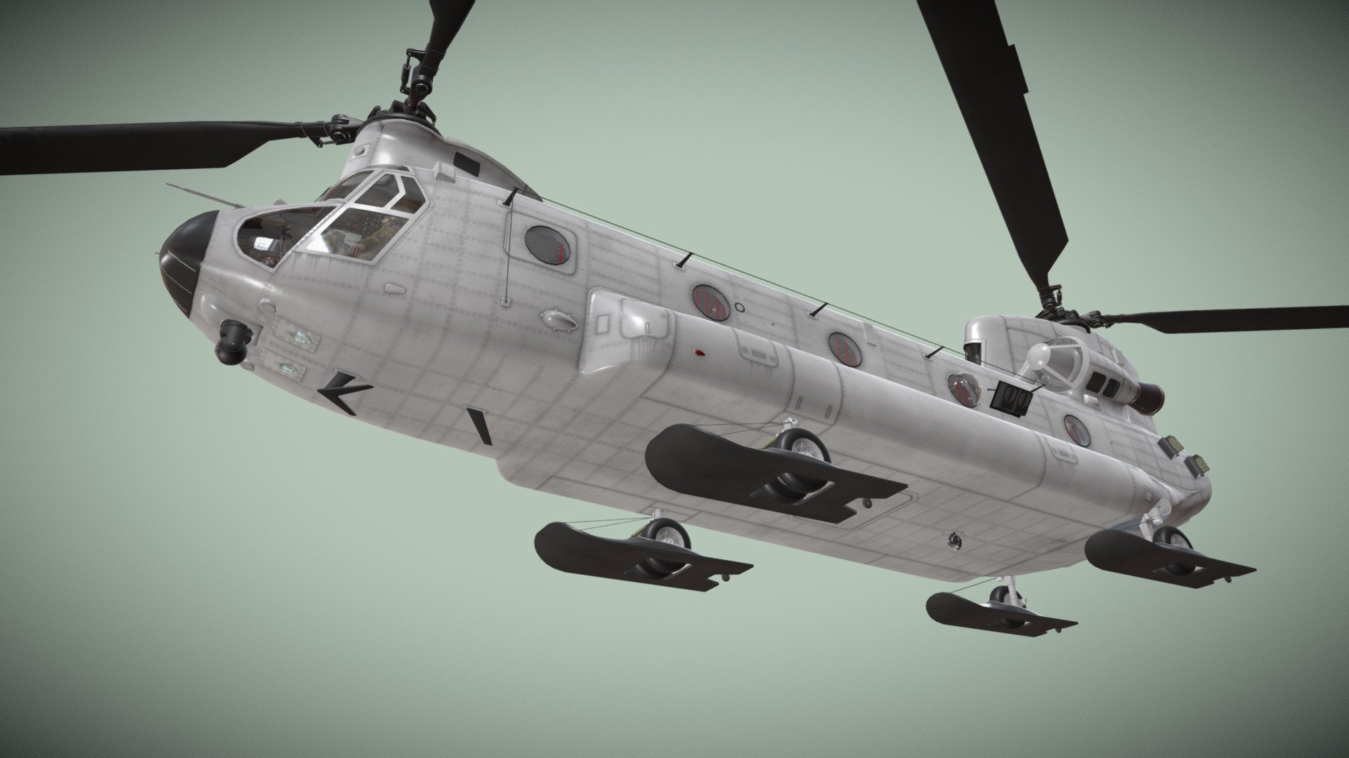 CH-47 Chinook Blank Levery Basic Animation - Buy Royalty Free 3D model ...