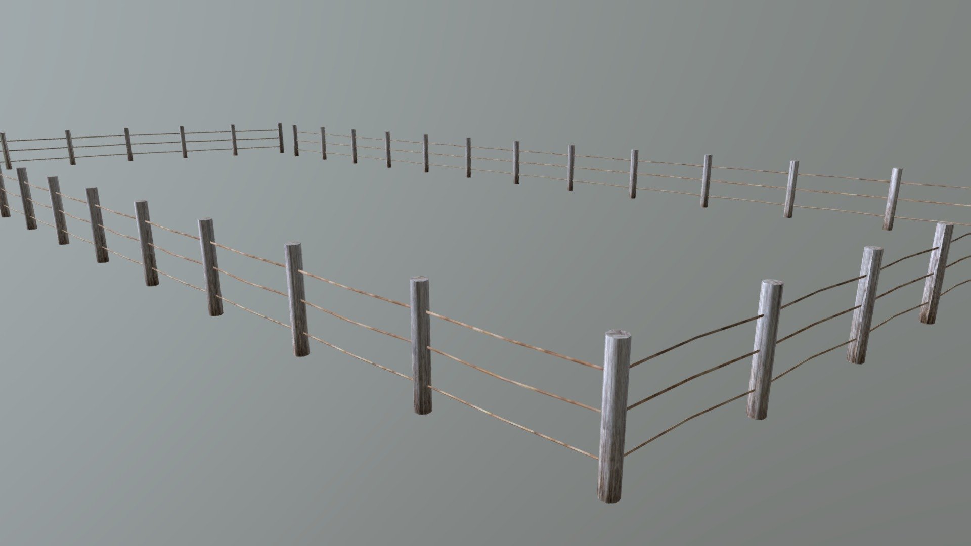 Fence - 3D model by liasoraso [a6ea61b] - Sketchfab