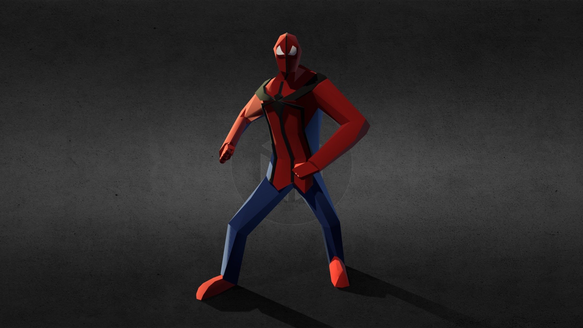 Hooded Spider-man Low- Poly - 3D model by Daniel Cardona ...