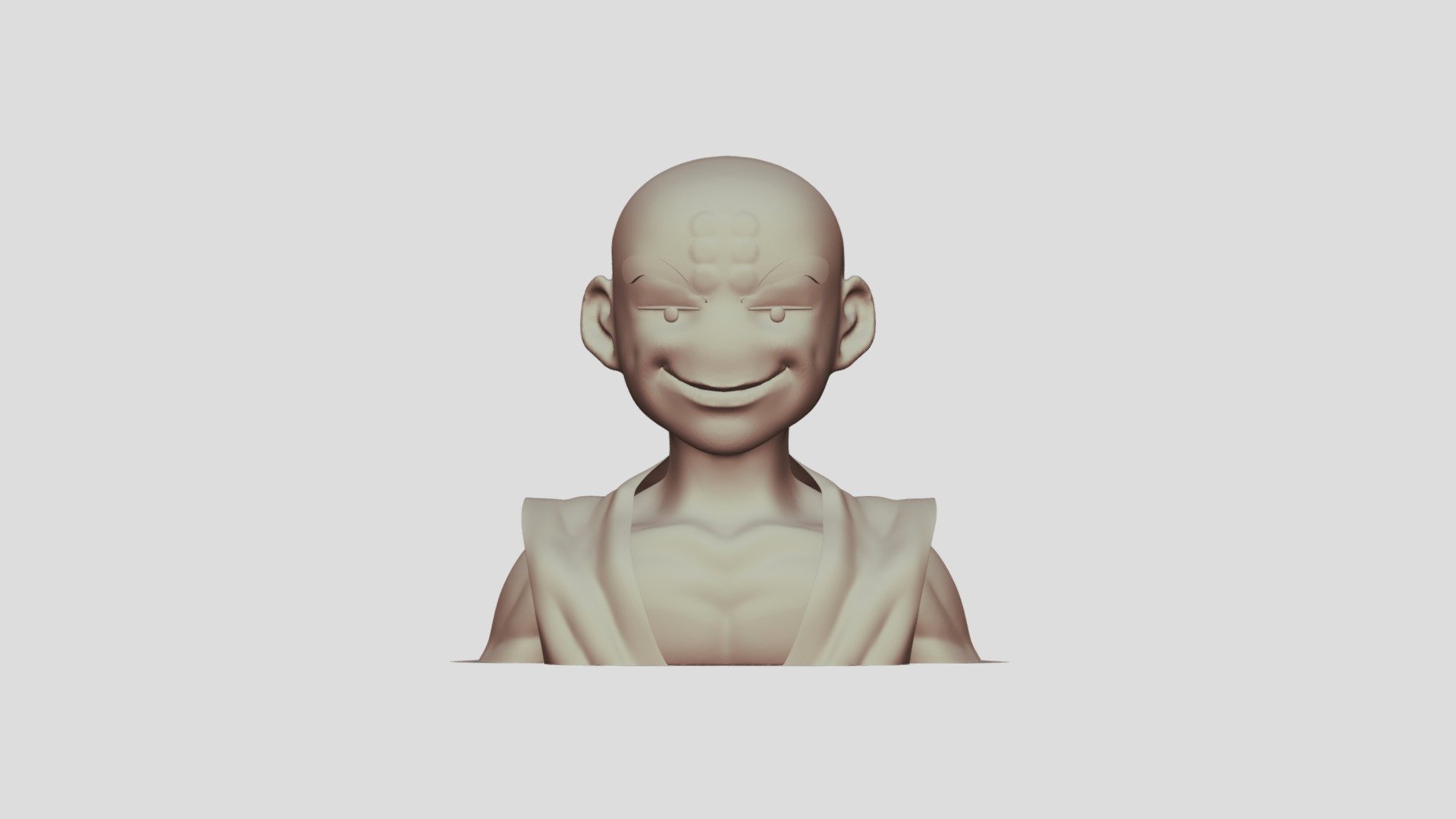 Krillin STL - 3D model by Dr.Zebi (@Mehdi.Ben) [a6f0455] - Sketchfab