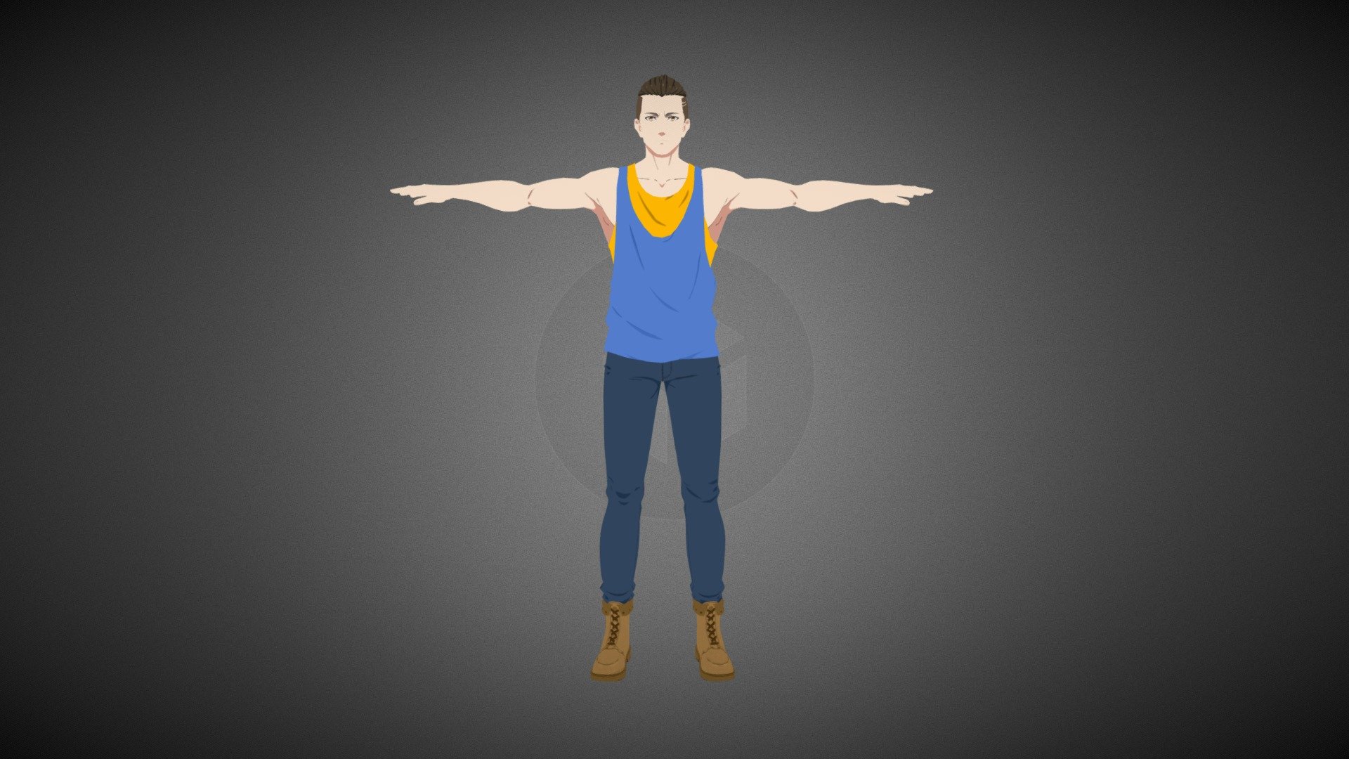 man people cartoon - Buy Royalty Free 3D model by tingting_er [a6f2706] - Sketchfab Store