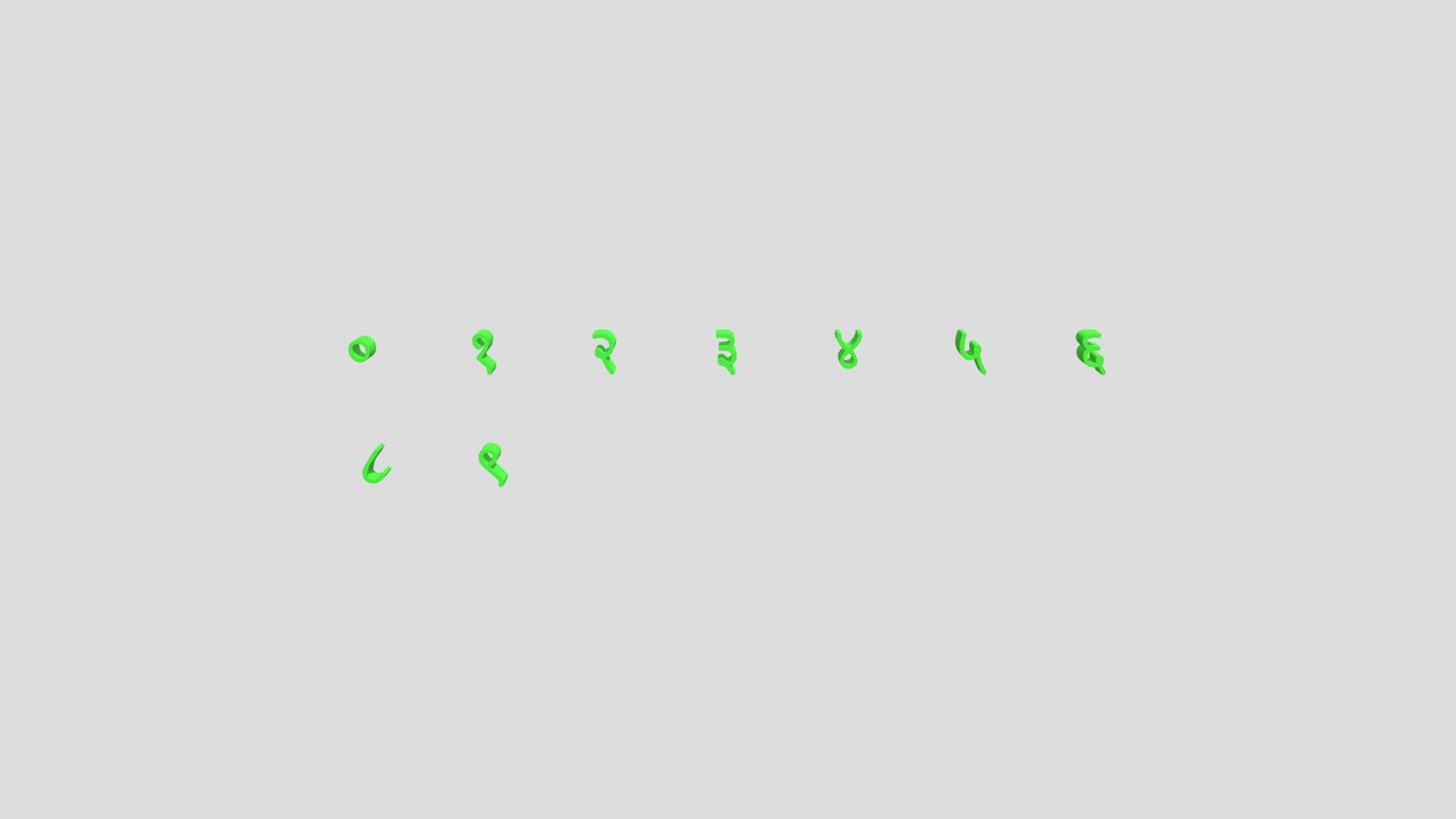 Sanskrit Numbers - Download Free 3D model by Creative Interfaces Lab (@creativeinterfaceslab ...