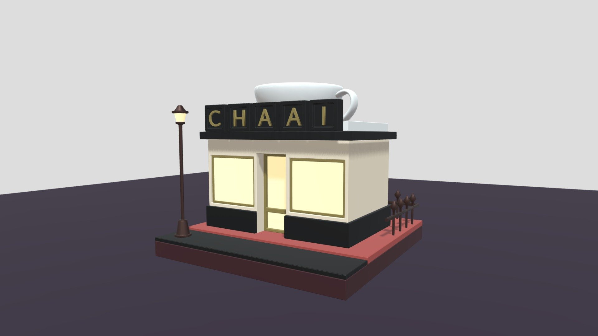 lowpoly chaai shop - 3D model by rishabh12920 [a6f417d] - Sketchfab