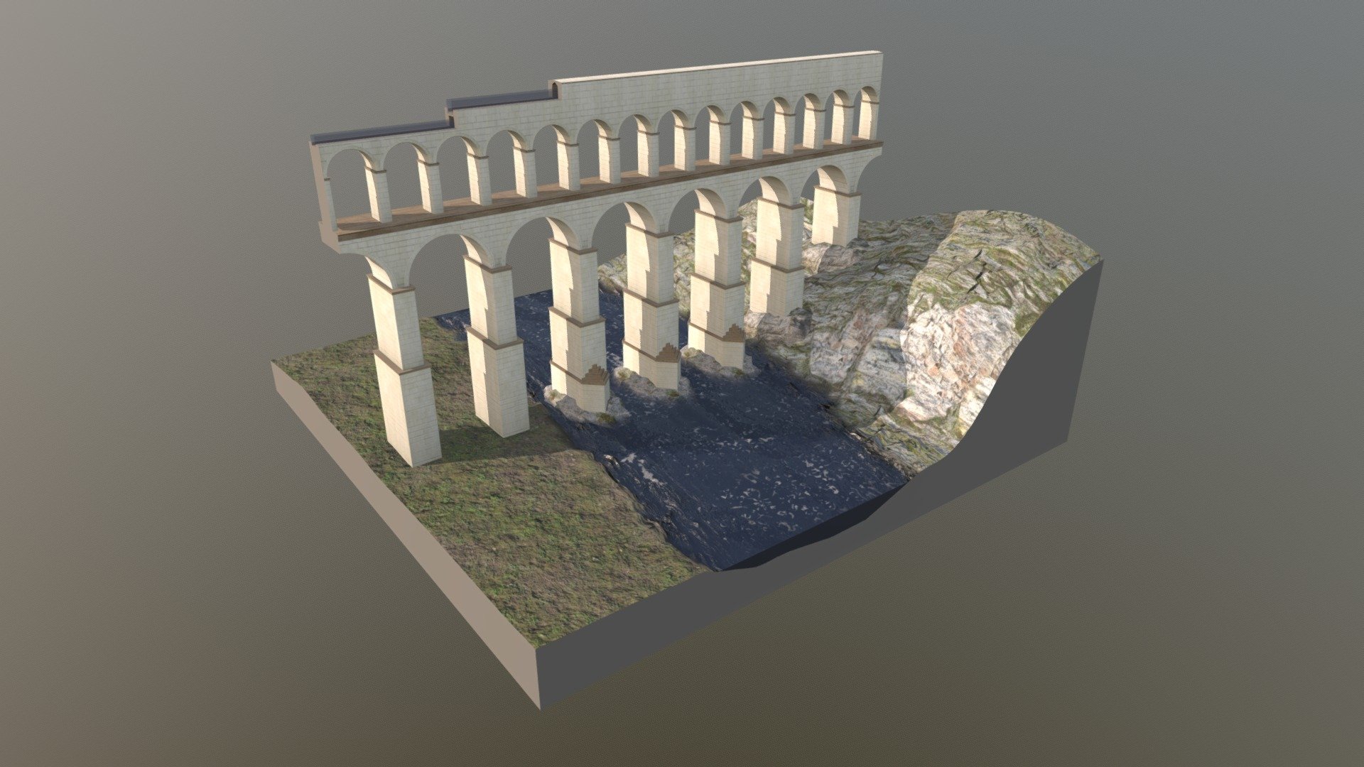 Canals - Aqueduct - 3D model by Vida Systems (@objects1) [a6f58d6 ...