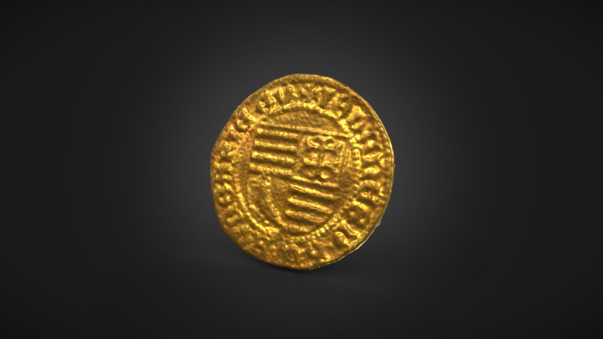 Hunyadi János aranyforintja - 3D model by MuseuMap [a6f9ec7] - Sketchfab