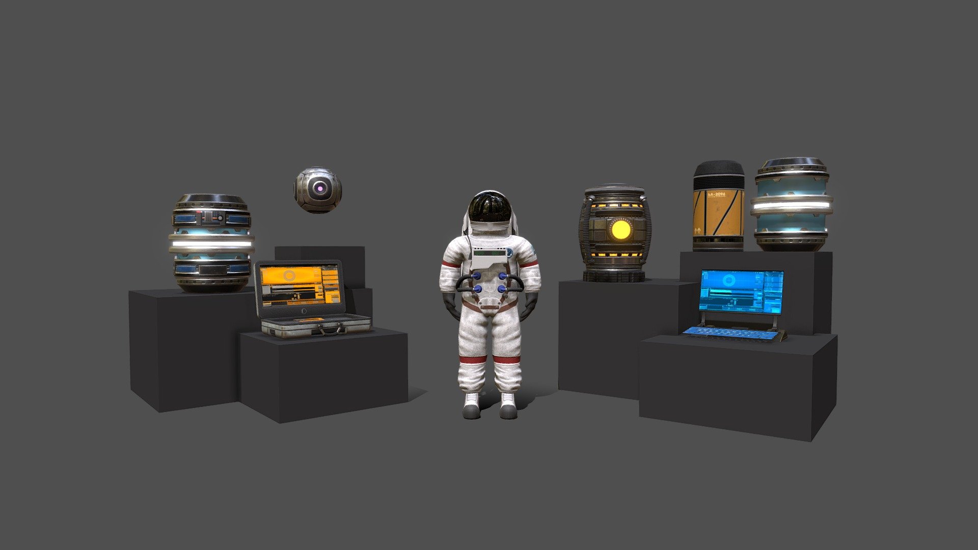 Space sci fi pack - Download Free 3D model by assetfactory [a6fb873 ...