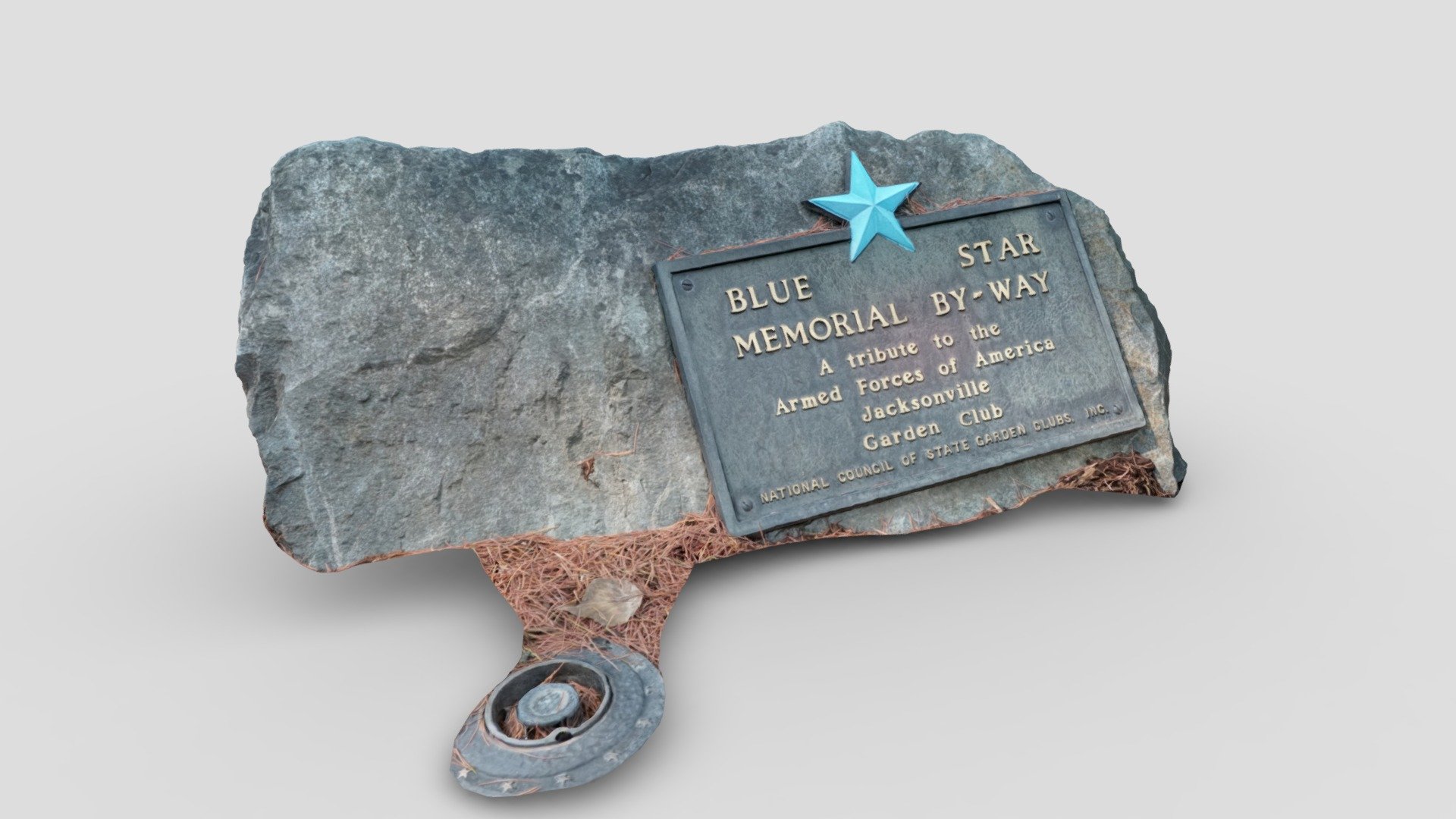 Blue Star Memorial By-Way Mesh - Download Free 3D model by EveryPoint ...