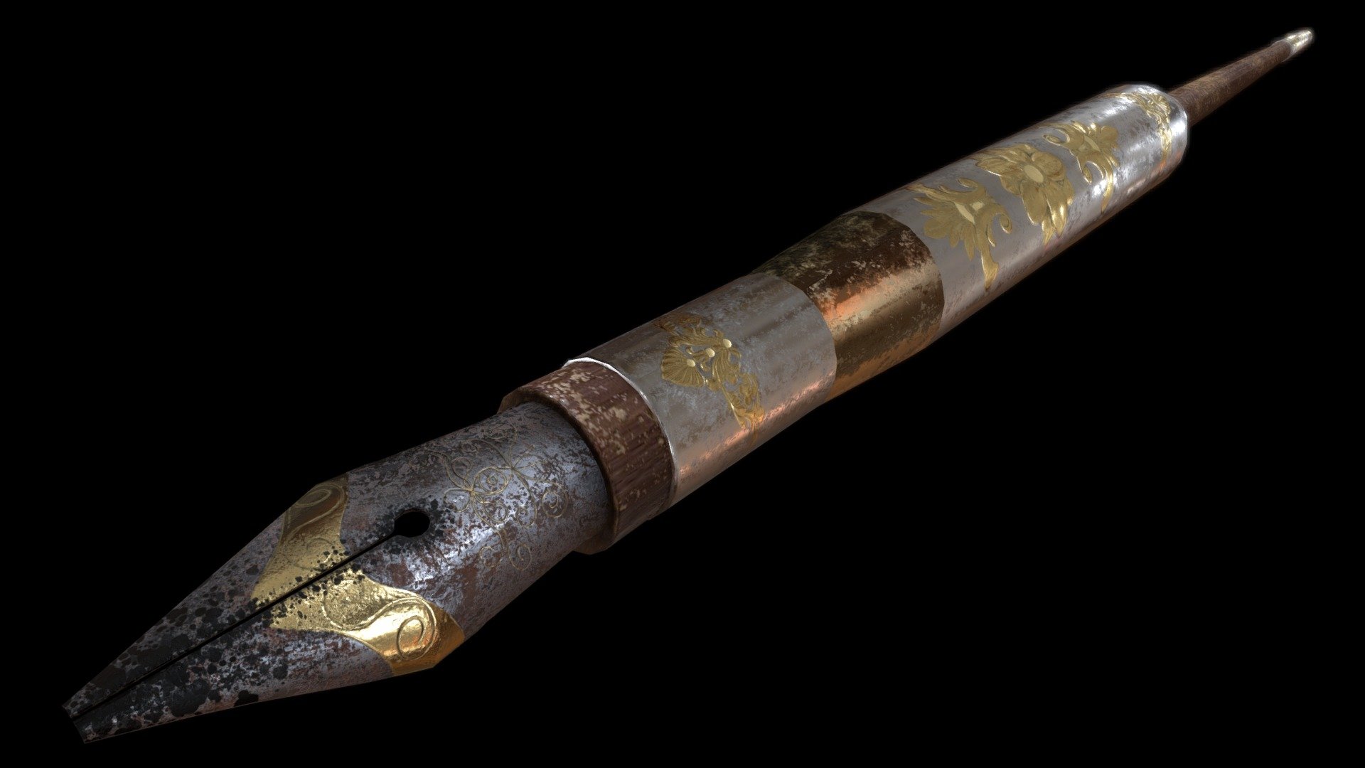 XIX Century Pen - Nicola Tamboia - 3D model by n.tamboia [a6fdb49 ...