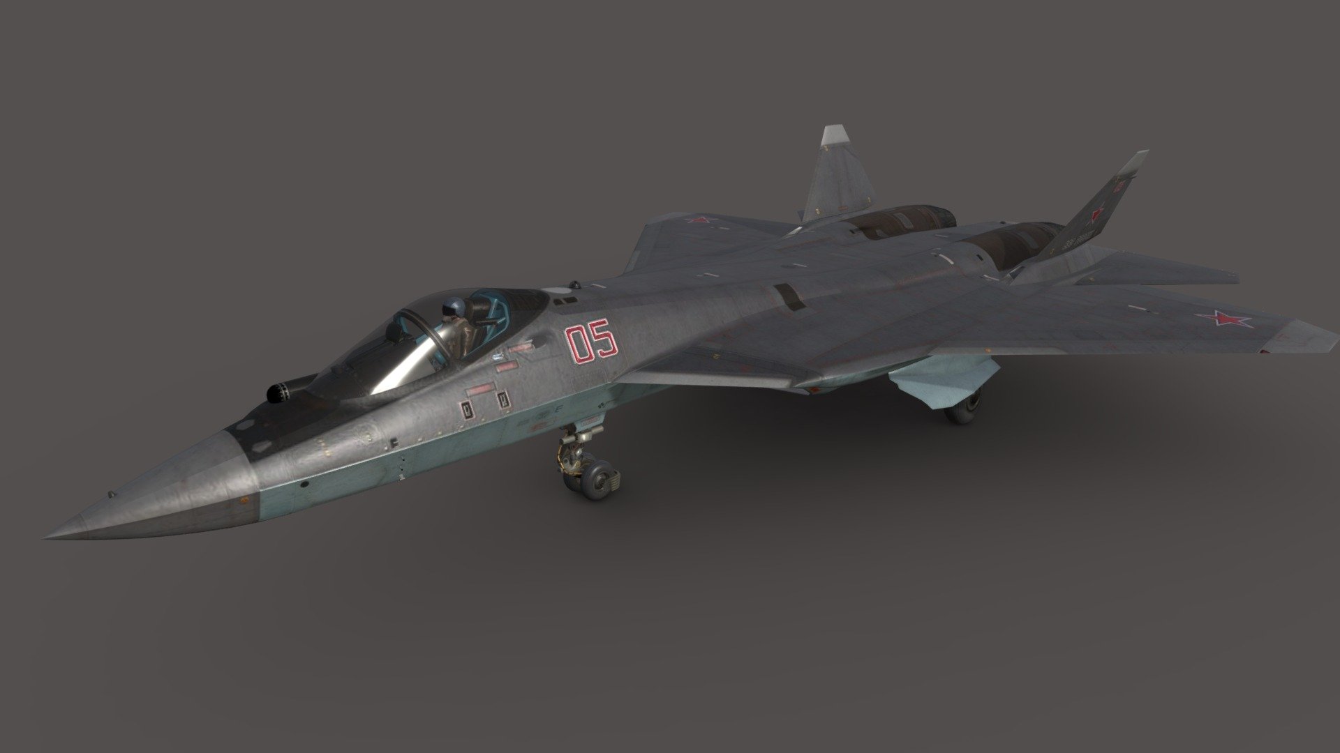 Sukhoi Su 57 - Buy Royalty Free 3D model by youssef.koumi [a6febab ...