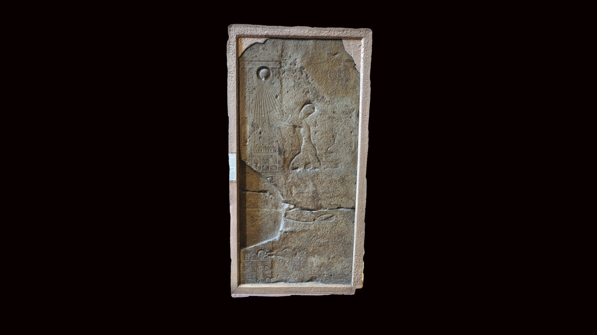 Stele of Akhenaten, Egyptian Museum Cairo - Download Free 3D model by ...