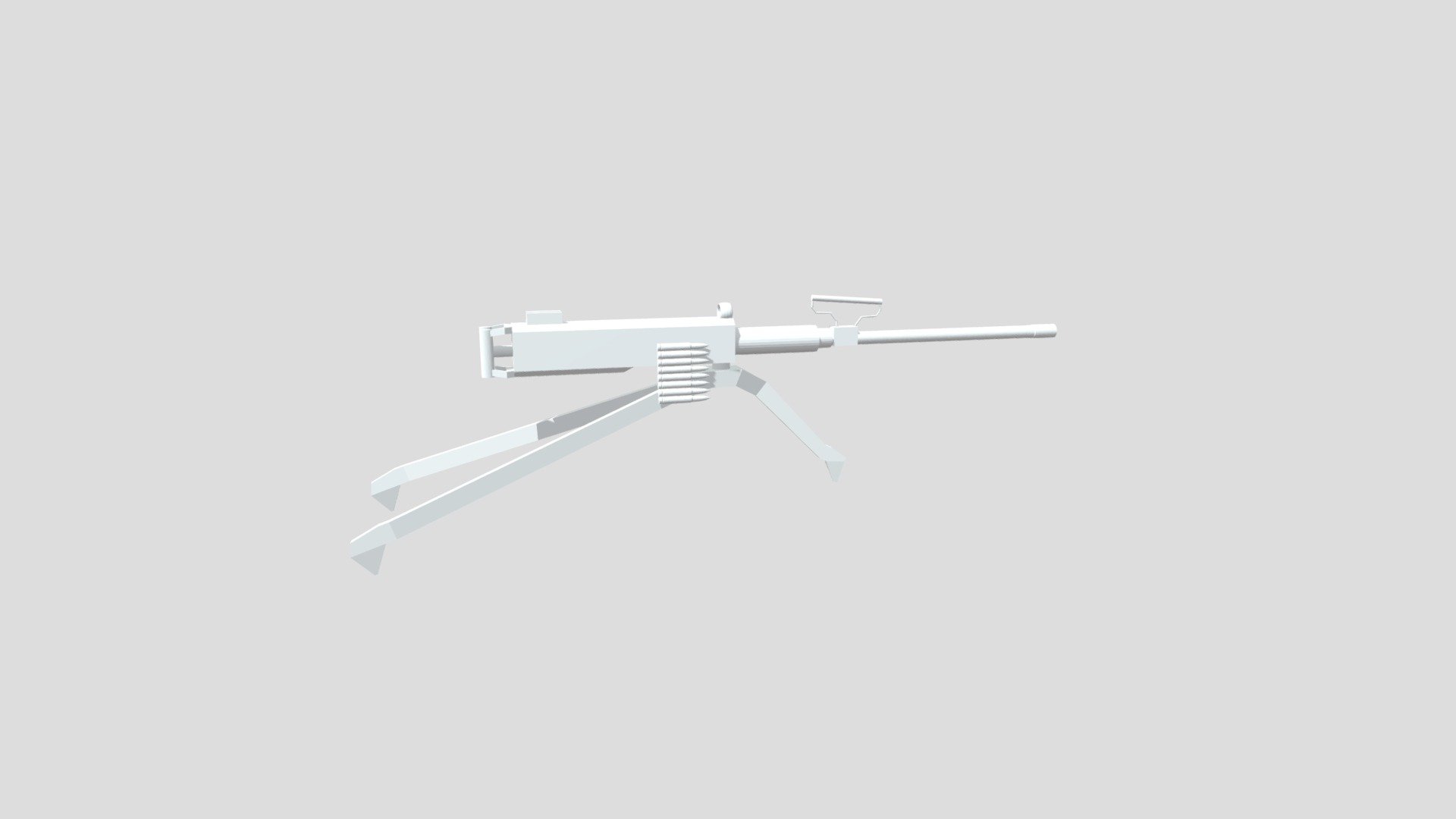M2 Heavy Machine Gun - Download Free 3D model by The Alaska Man ...