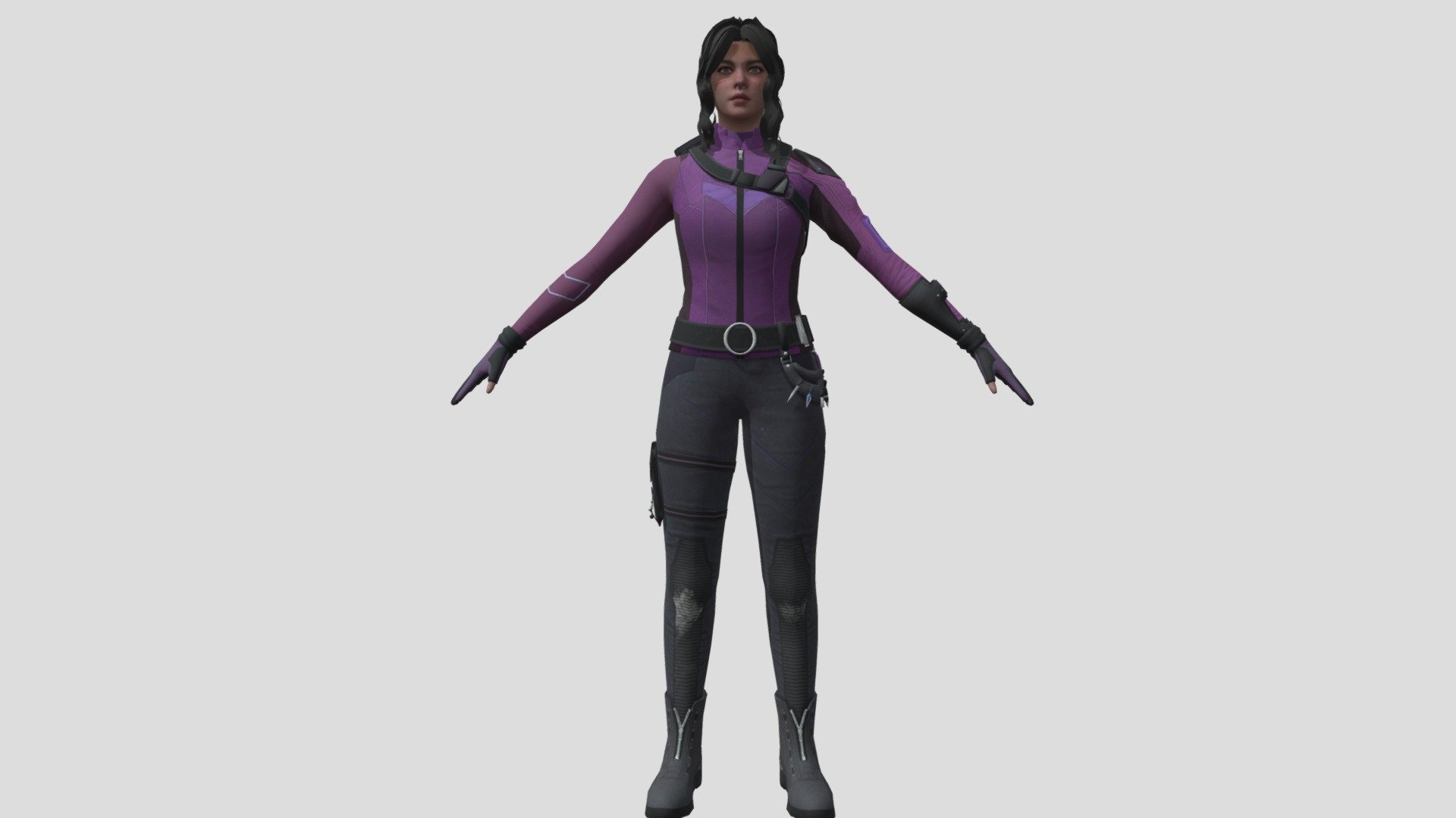 Kate Bishop(Textured)(Rigged) - Download Free 3D model by 3D MODELS ...