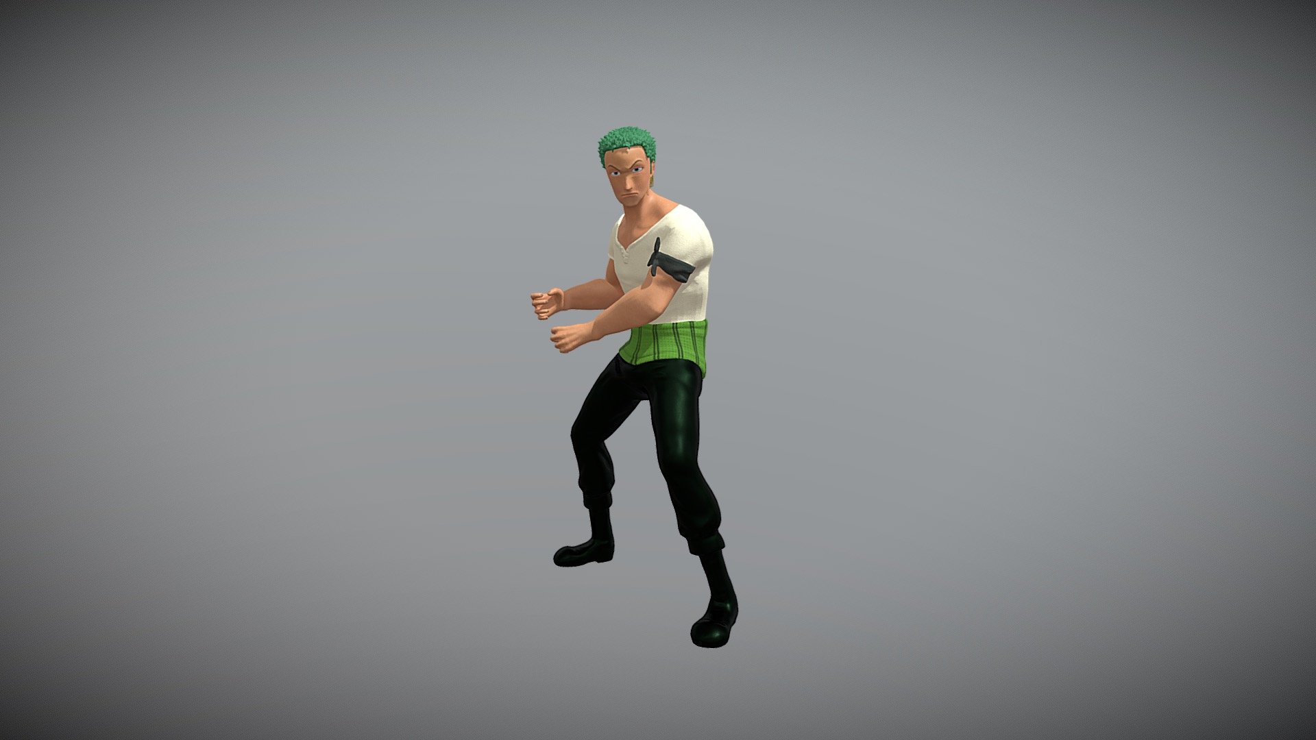 Roronoa Zoro 3D-Model - 3D model by Fernando A. Montalvo (@Ferdy12 ...